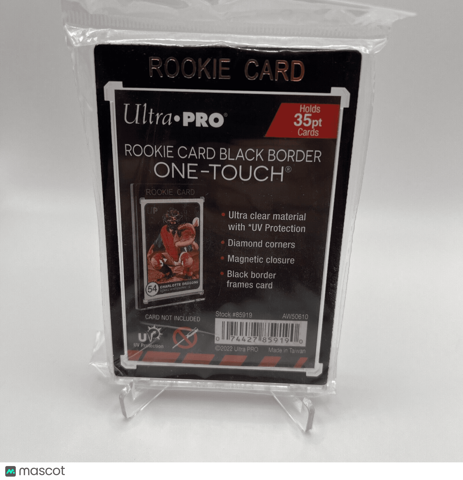 Ultra Pro One-Touch Black Border 35pt Point ROOKIE Magnetic Holder UV Protection - Walmart.com