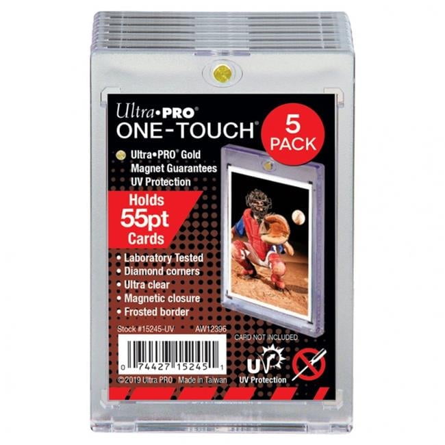Ultra Pro One-Touch-UV 55pt Card Holder - 5 Piece - Walmart.com
