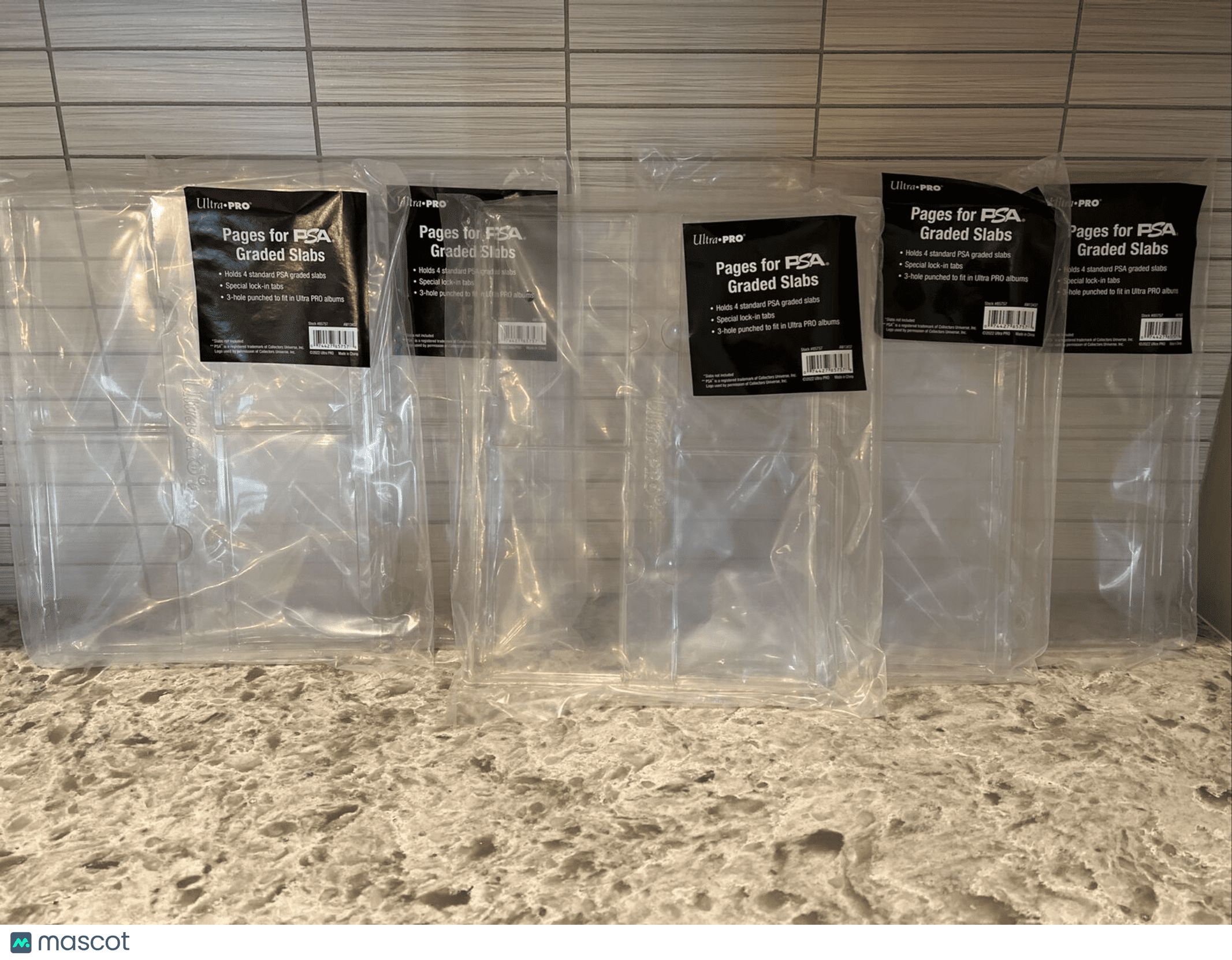 Ultra Pro Pages for PSA Graded Slabs- 4 PSA Graded Cards per Page- 5 ...