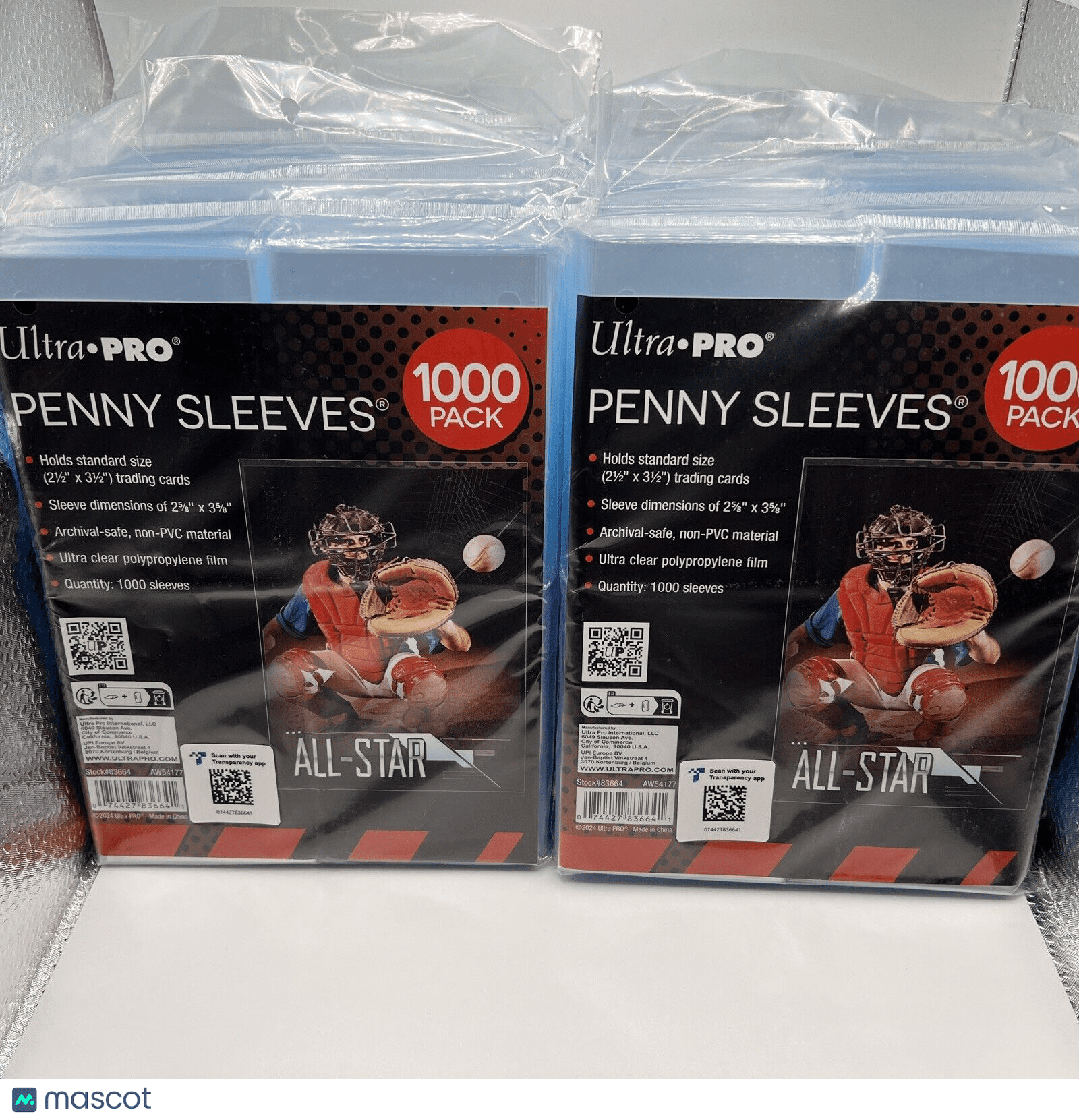 Ultra Pro Penny Card Soft Sleeves 10 packs of 1000 Standard Cards 10000 ...