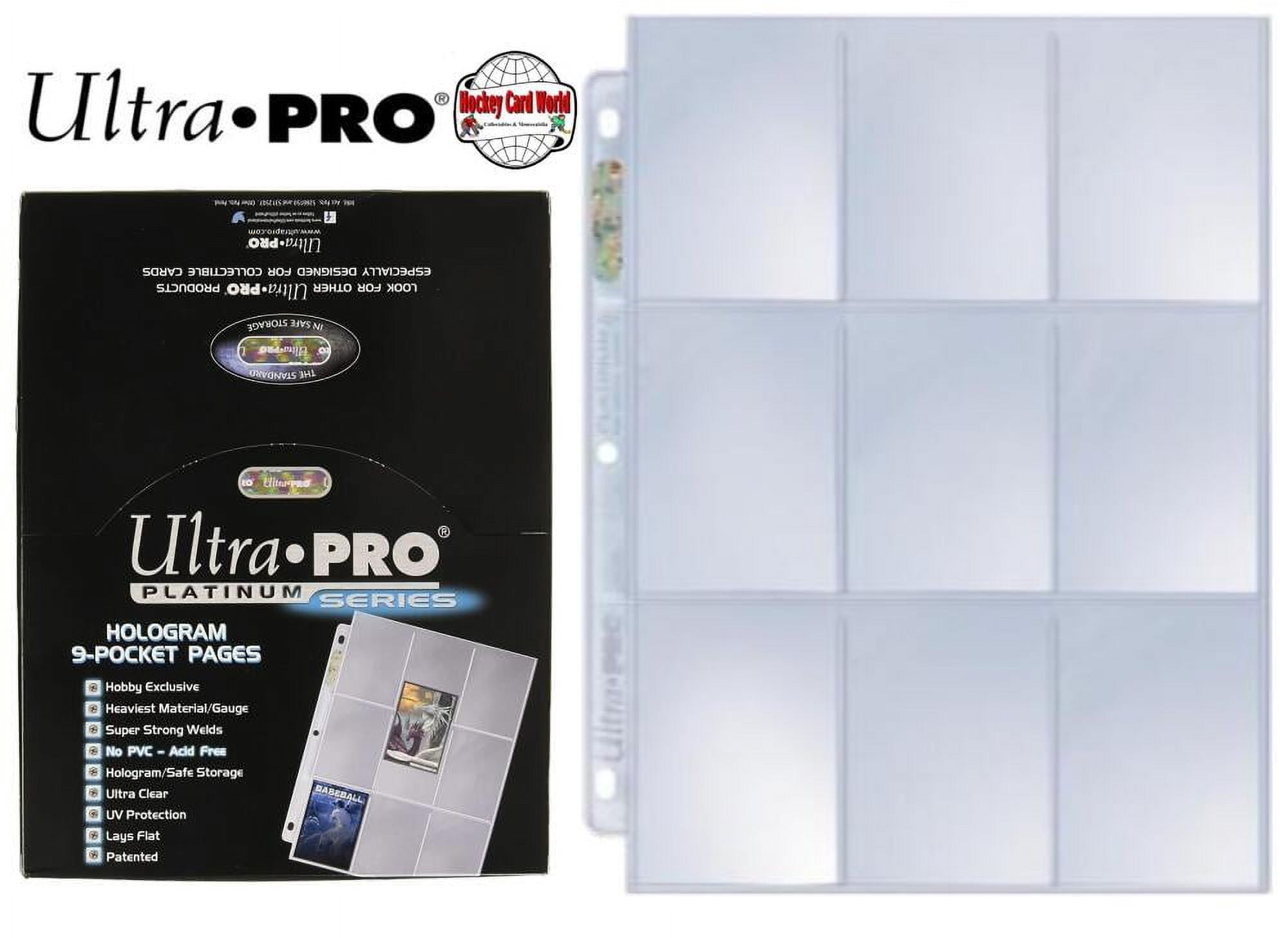Ultra Pro Platinum - 9 Pocket Pages Sheets Protectors - 100 Sheet Box ...
