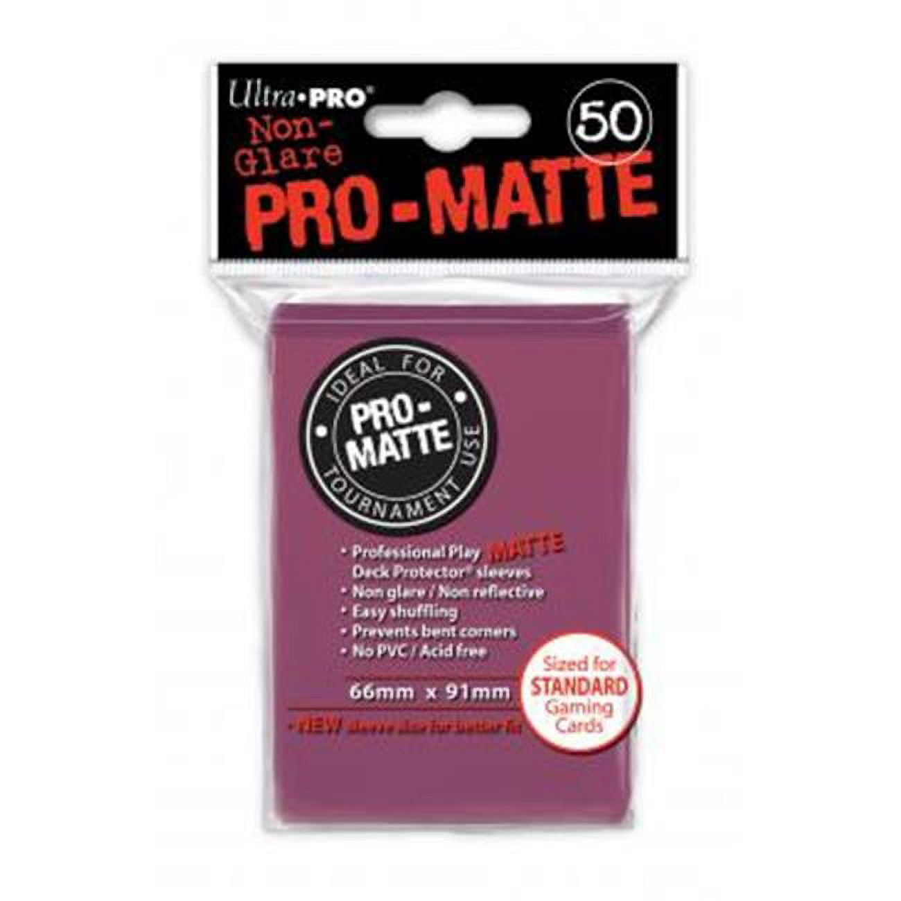 Ultra PRO: Standard 50ct PRO-Matte Sleeves (Blackberry) - Walmart.com