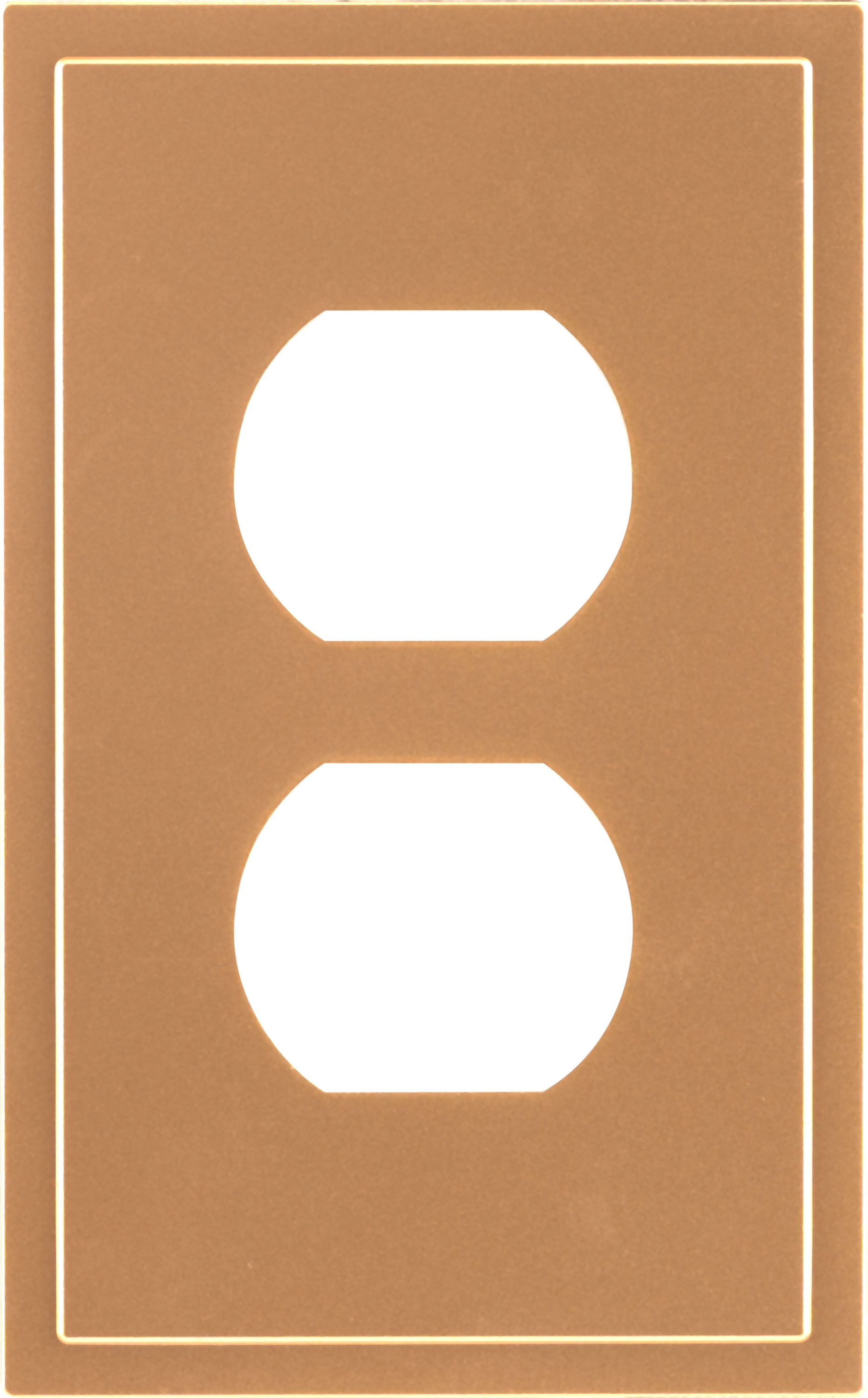GE Screwless Wallplate for Duplex Receptacle Brushed Bronze Finishes ...