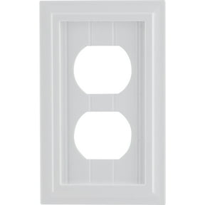 Wall plate: Surface Block (Biscuit Jack) CAT6 RJ45 4 Port, Punch-down ...