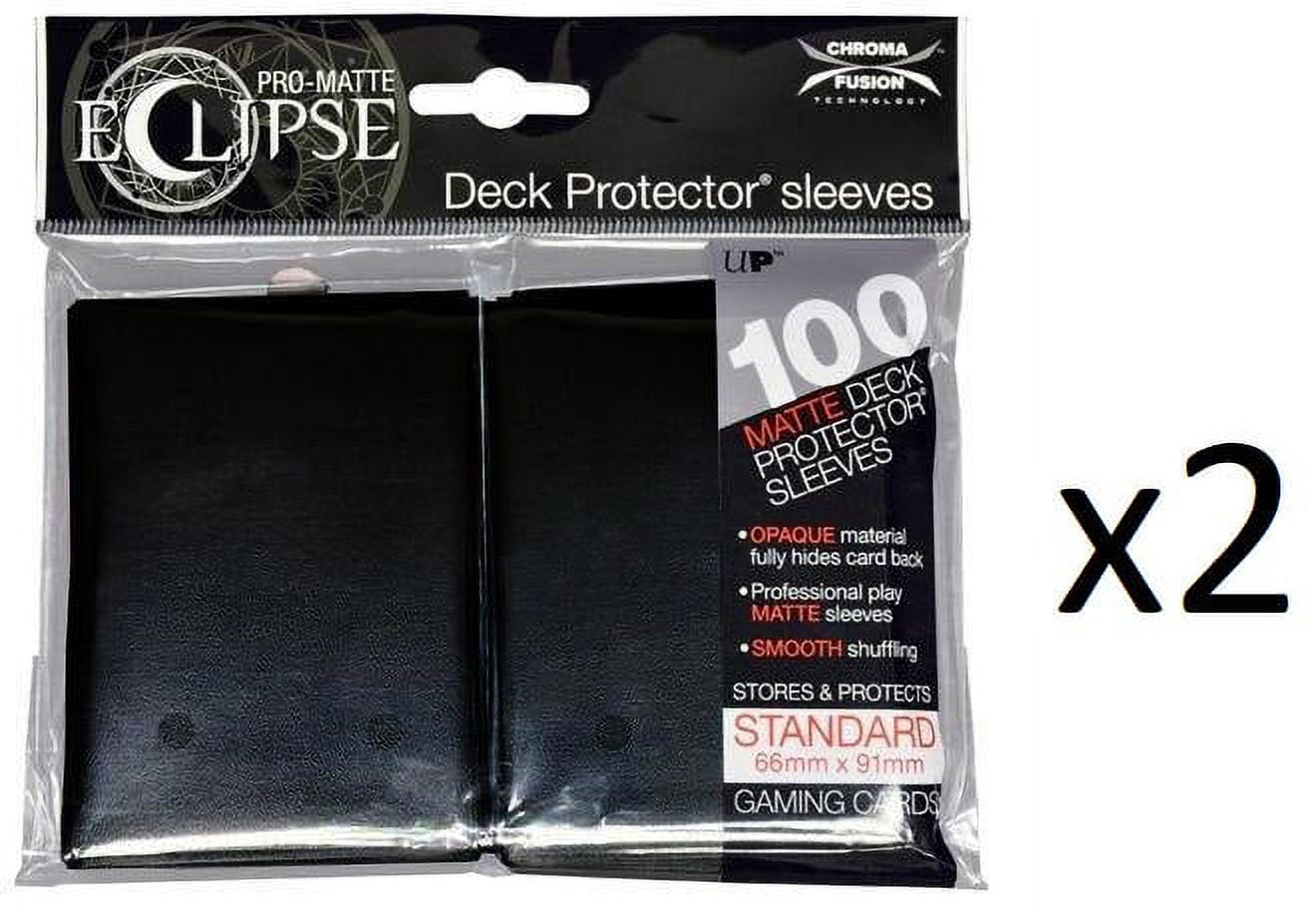 Ultra Pro - Standard Jet Black Eclipse Sleeves - 2 PACKS (200 Total ...