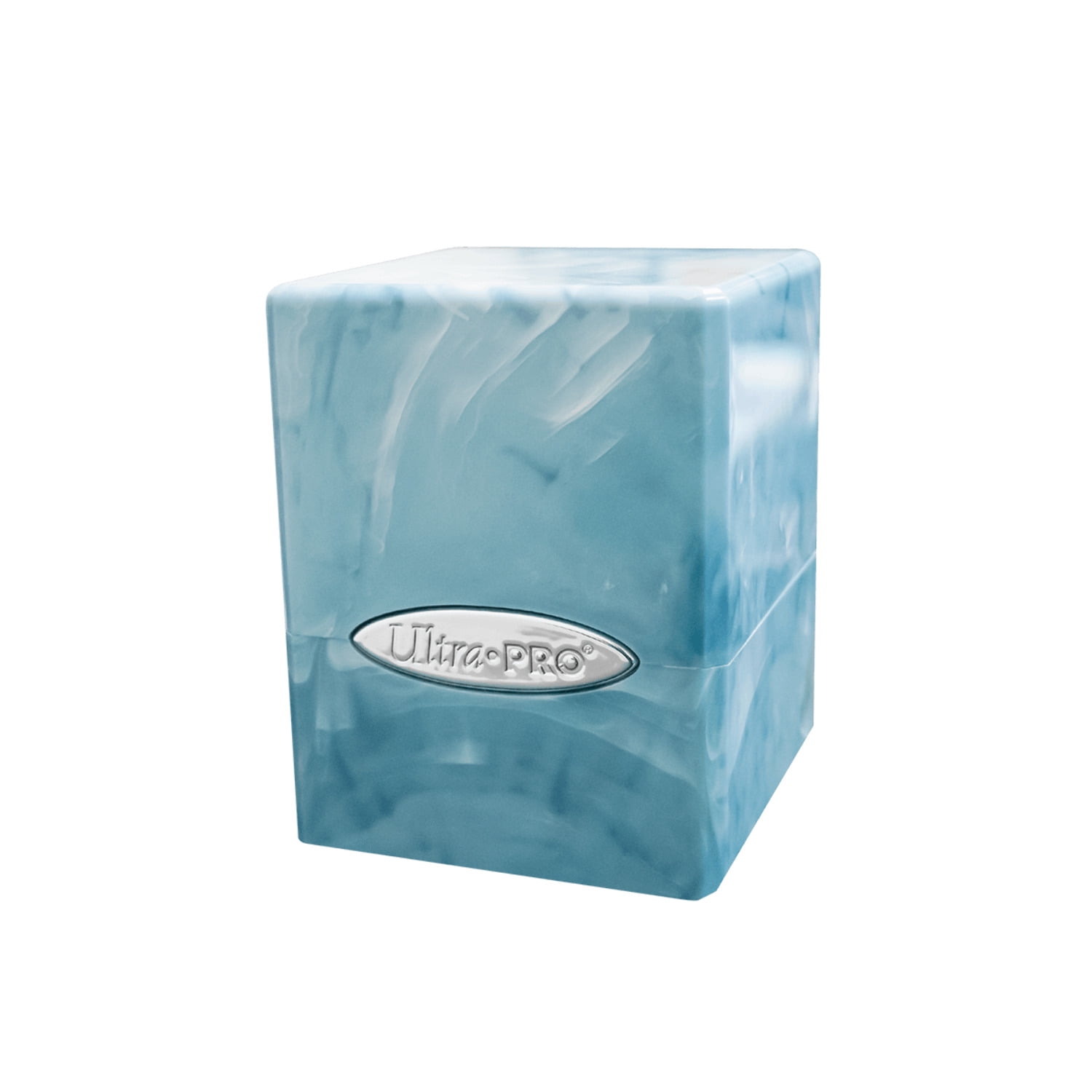 Ultra Pro ULP16354 Deck Box Satin Cube Marble Card Game, Light Blue ...