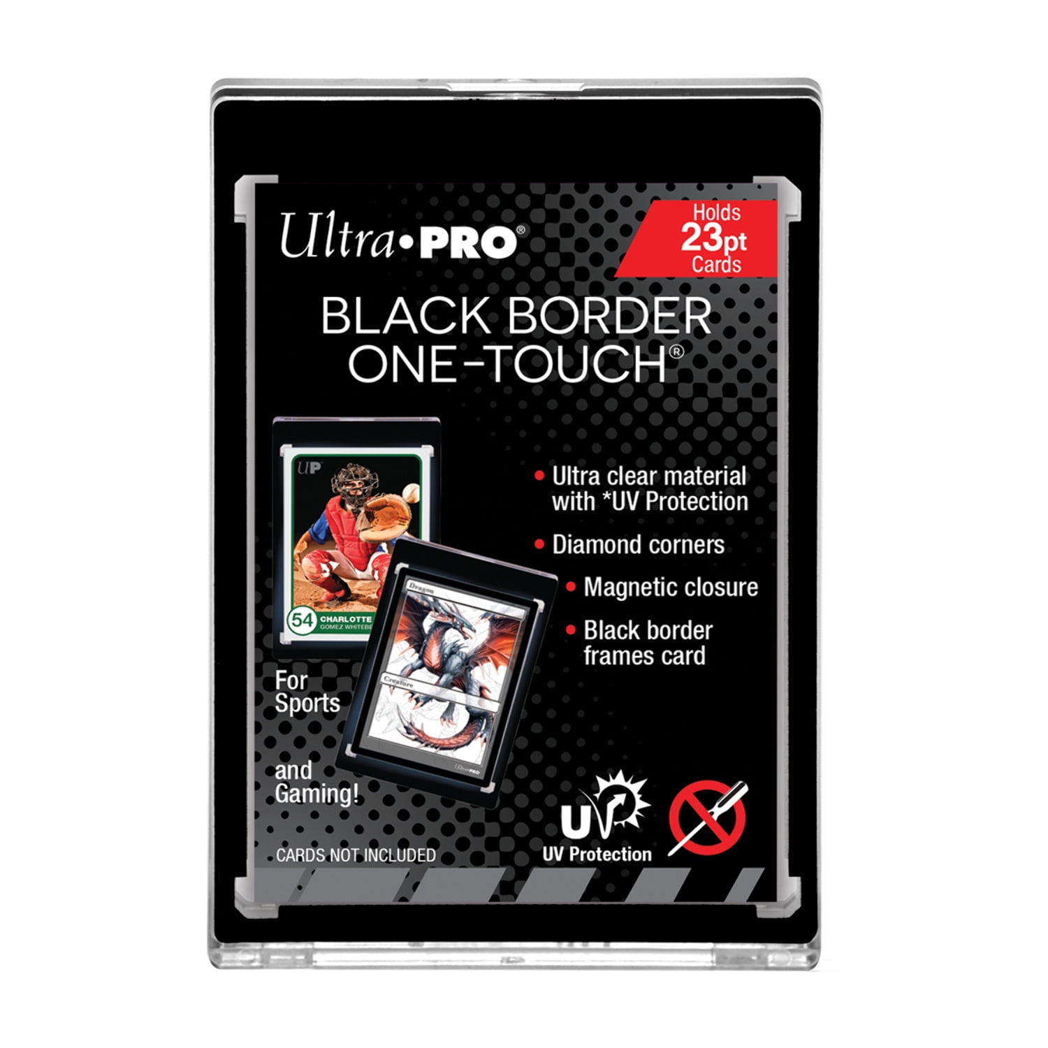 Ultra Pro UV ONE-TOUCH Black Border Framed Card Magnetic Holder ...