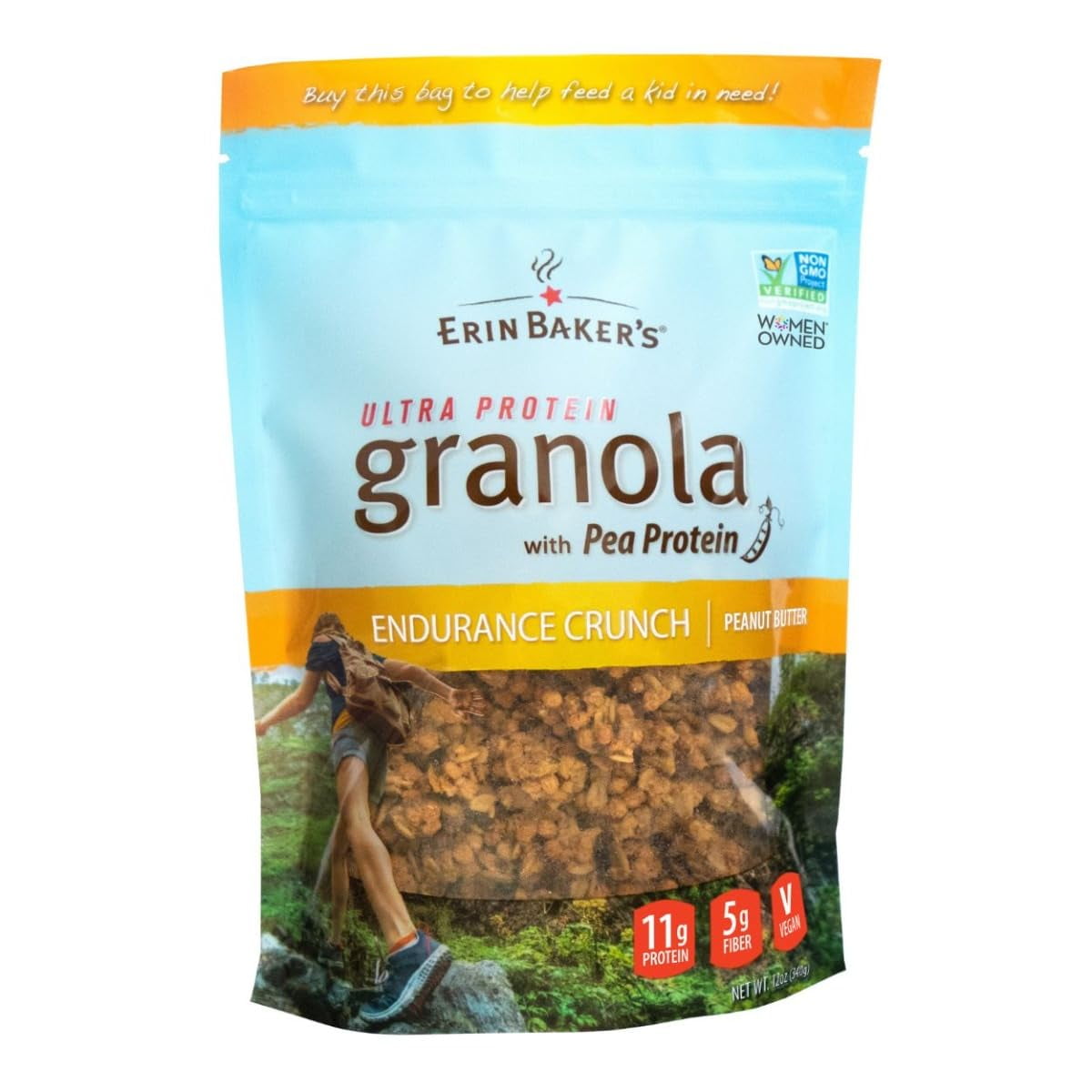Ultra Protein Granola - Endurance , Butter Flavor, Vegan, Non-GMO - 12 ...