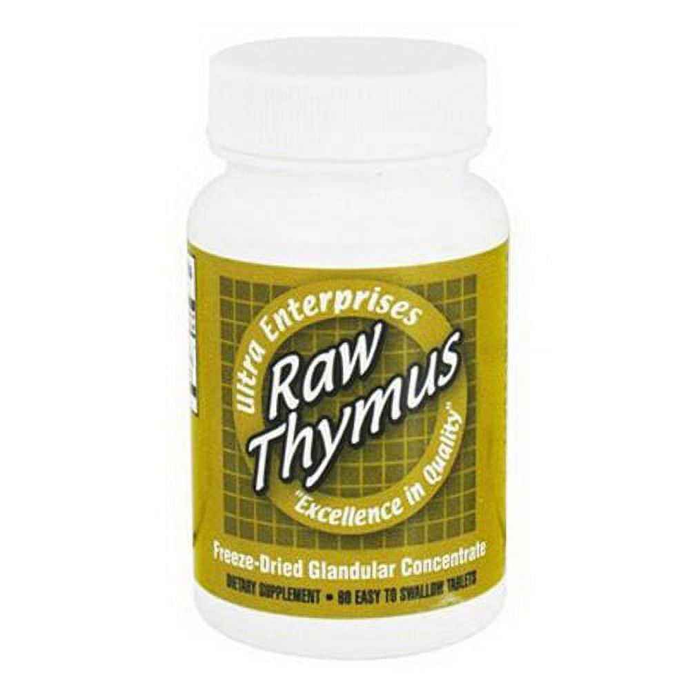 Ultra Raw Thymus 200 Mg Tablets By Ultra Glandulars, 60 Ea, 2 Pack ...