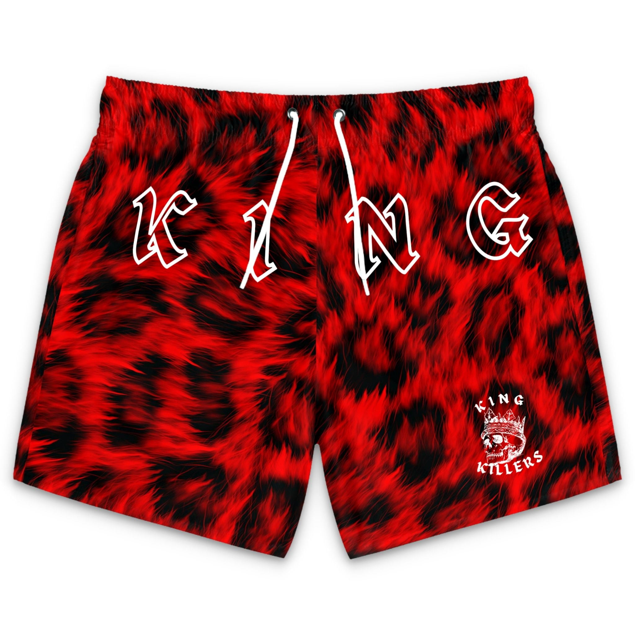 Ultra Realistic Red Leopard Fur Swim Trunks - Walmart.com