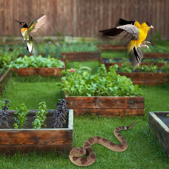 Ultra-Realistic Rubber Snake - TPR Fake Garden Snake to Scare Away ...