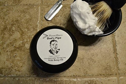 Ultra-Rich Lather Shave Soap With Hemp Oil (Dad's Pipe"Cherry Tobacco ...