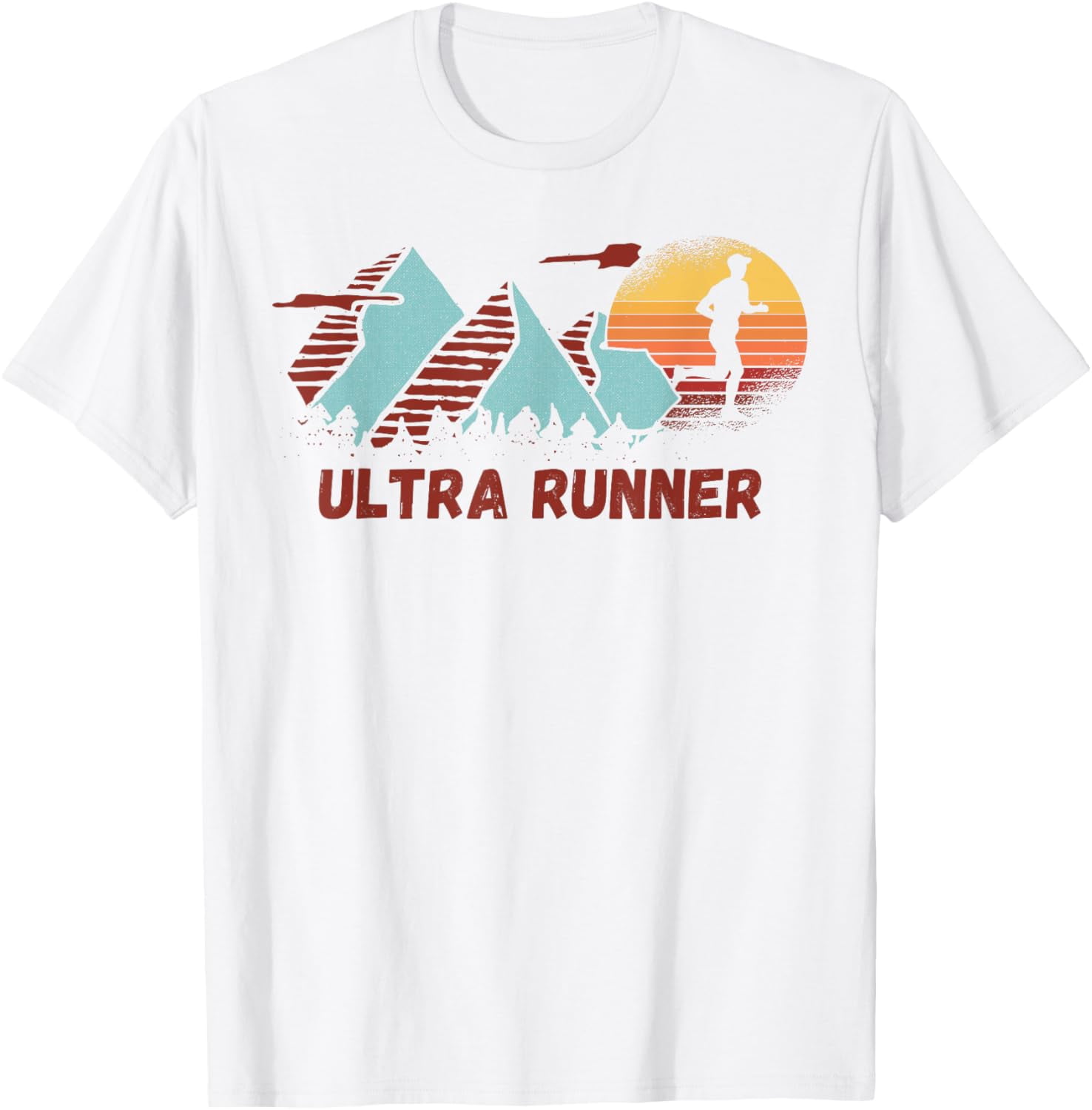 Ultra Runner Vintage Retro Runners Marathon Running Gym T-Shirt men and ...