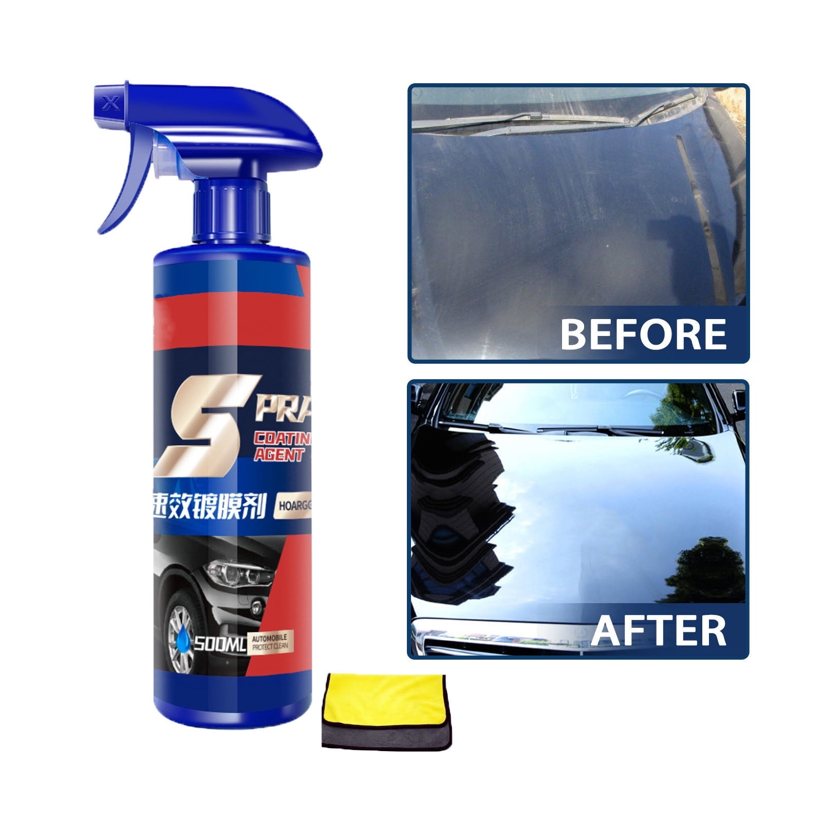 Ultra-Shield Ceramic Car Spray Coating: High-Gloss Protection, Scratch ...