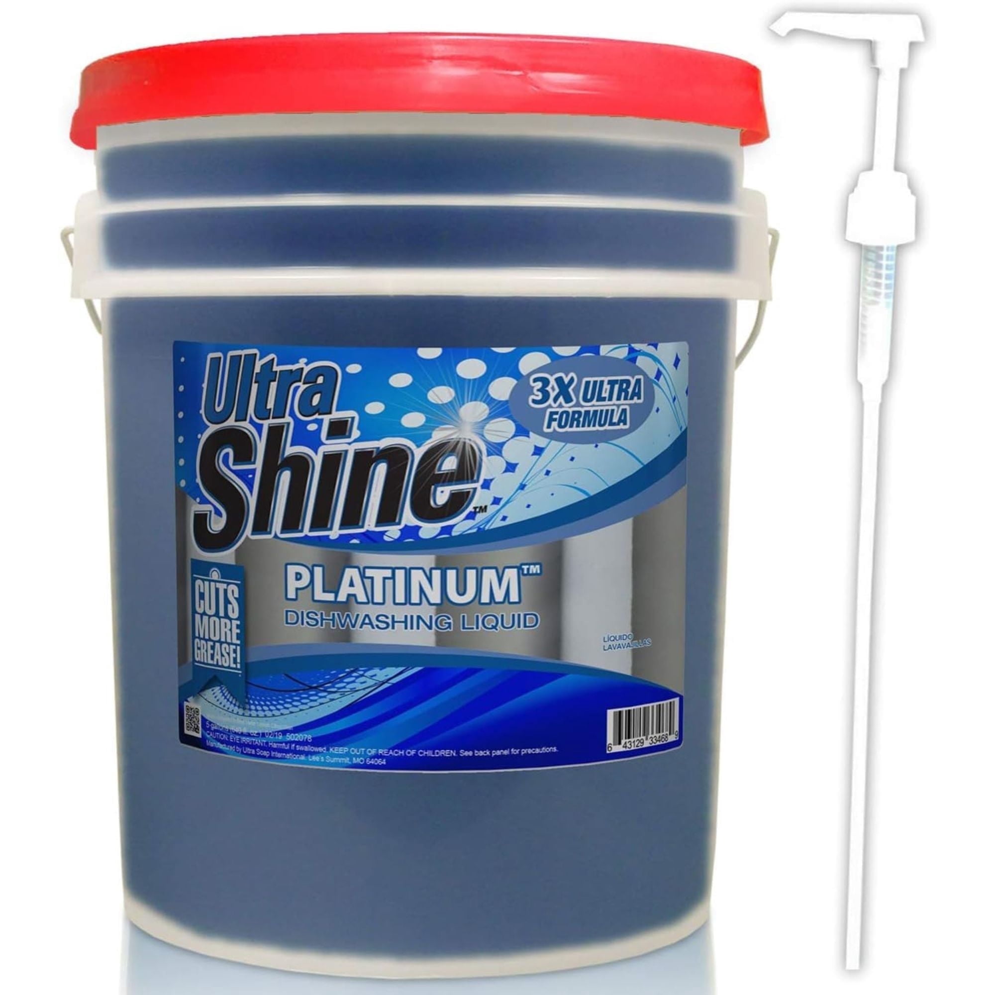 Ultra Shine™ 3X Platinum™ Dishwashing Liquid - Grease Remover, 5 Gallon ...