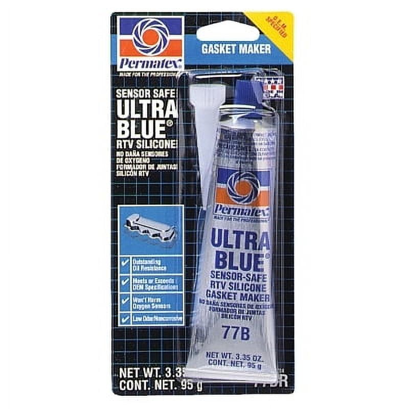 Ultra Silicone Rtv Gasket Maker, 3.35 Oz, Tube, Ultra Blue | Bundle of ...