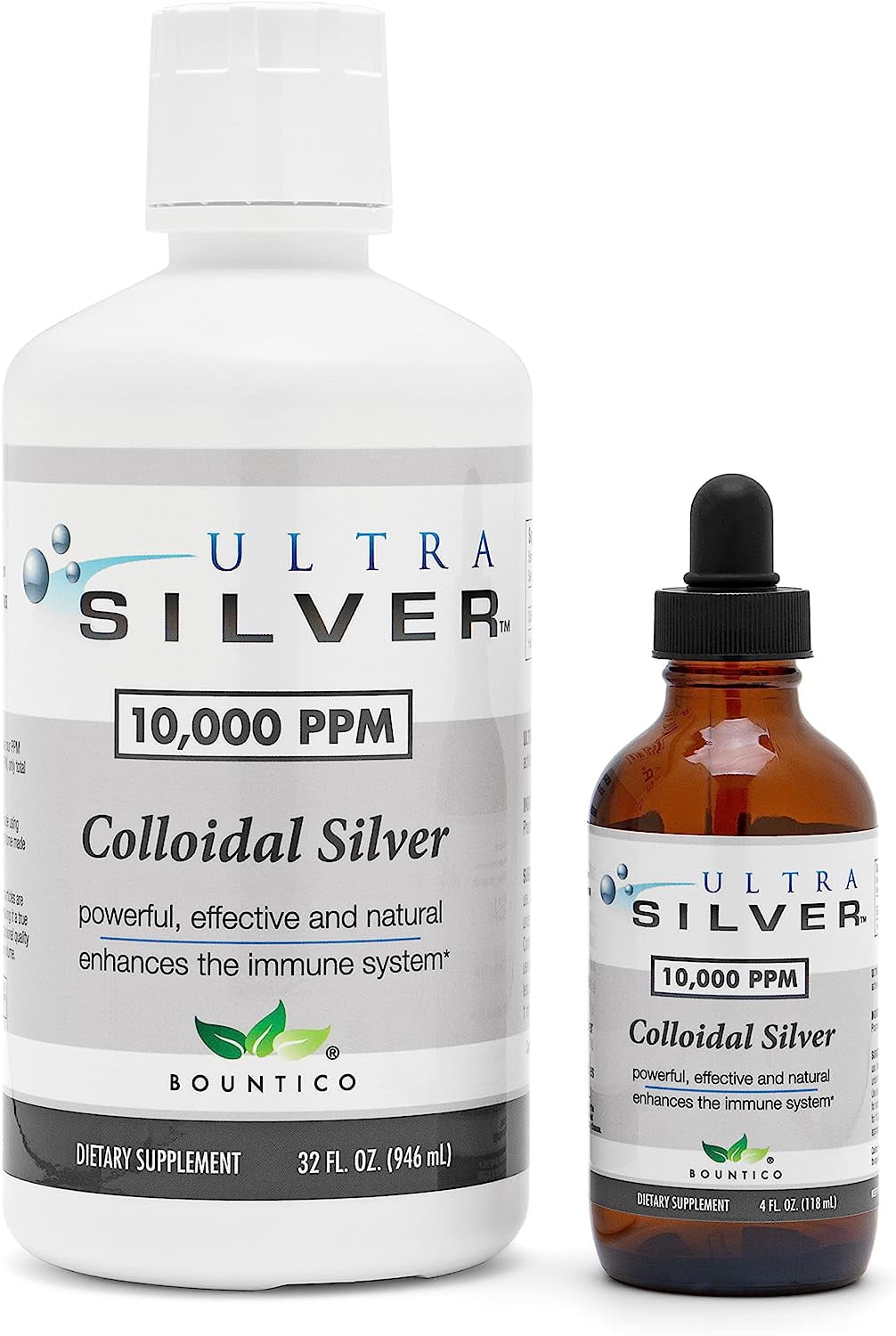 Ultra Silver® Colloidal Silver | 10000 PPM 32 Oz (946mL) | Mineral ...