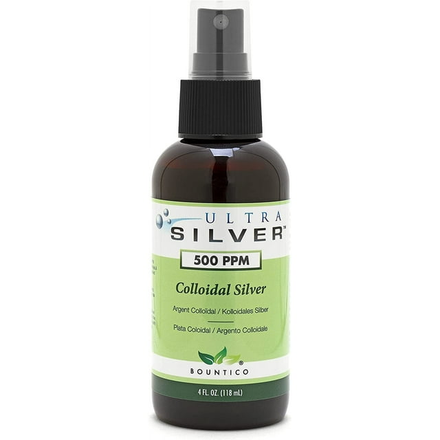 Ultra Silver Colloidal Silver | 500 PPM 4 Oz | Fine Mist Spray ...
