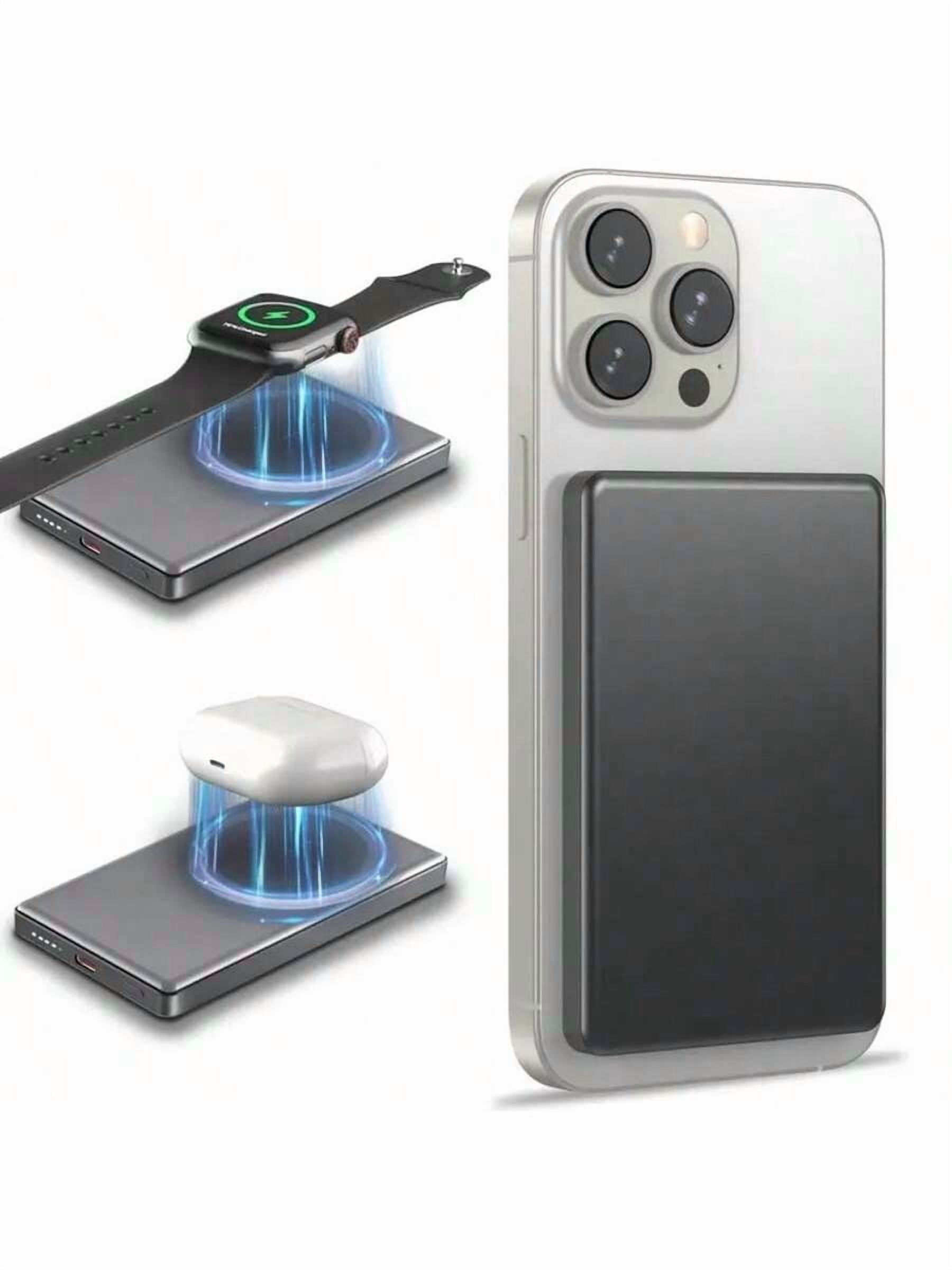 Ultra-Slim 5000mAh Magnetic Wireless Charger - MagSafe Fast Charging ...
