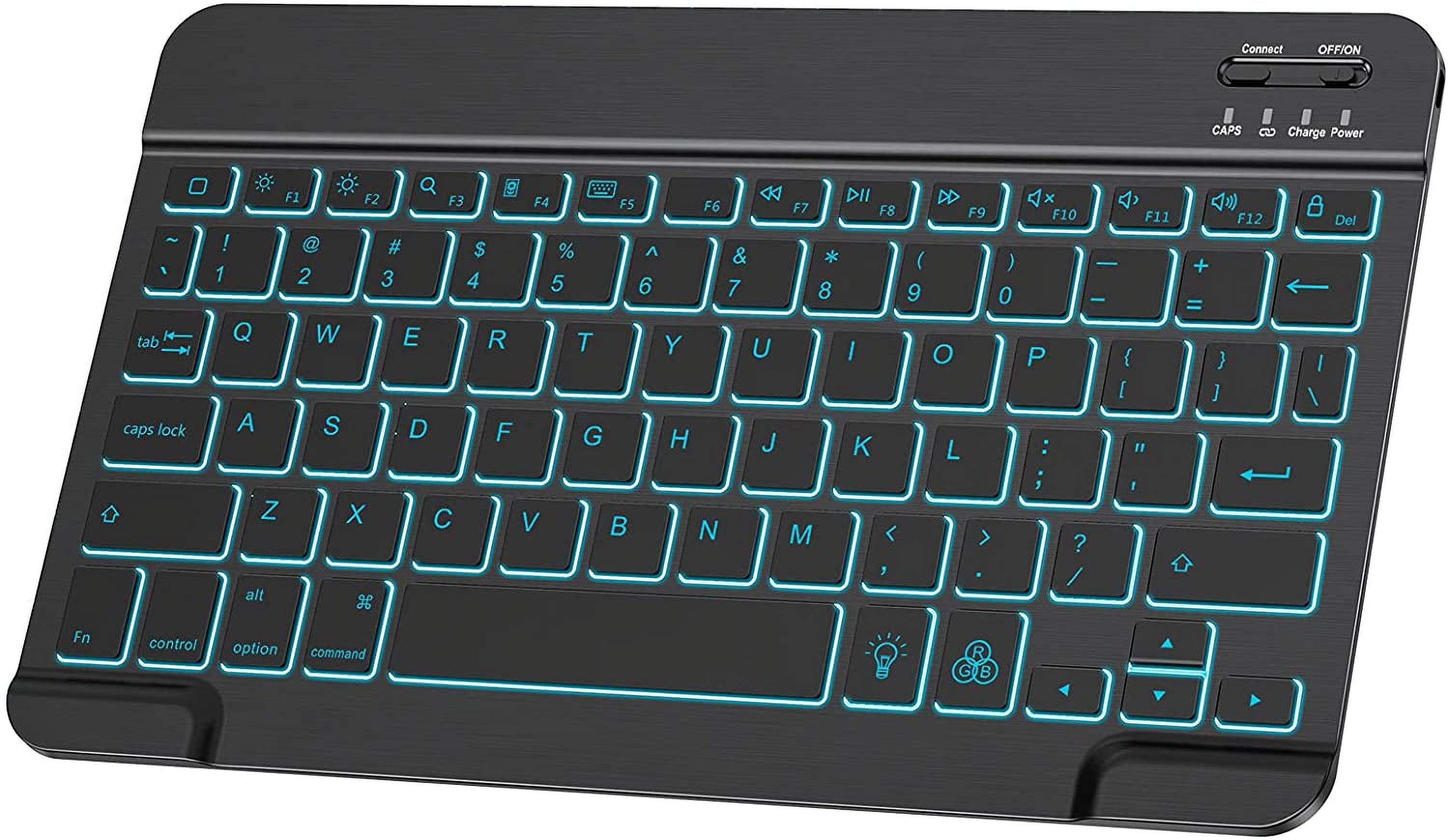 Ultra Slim Backlit Wireless Bluetooth Keyboard, Universal Portable 7 ... Ultra Slim Backlit Wireless Bluetooth Keyboard, Universal Portable 7 ...