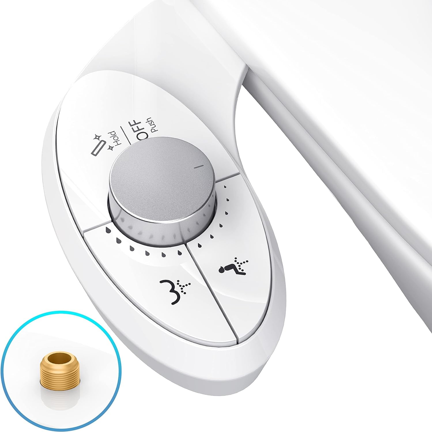 Ultra-Slim Bidet Attachment for Toilet - Effortless Non-Electric Self ...