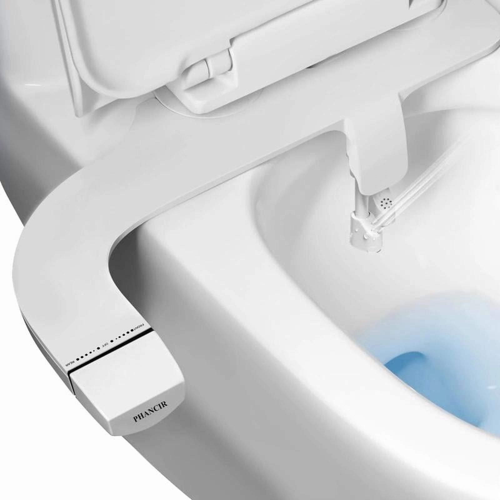 Ultra-Slim Bidet Attachment for Toilet, Dual Nozzle with Self Cleaning ...
