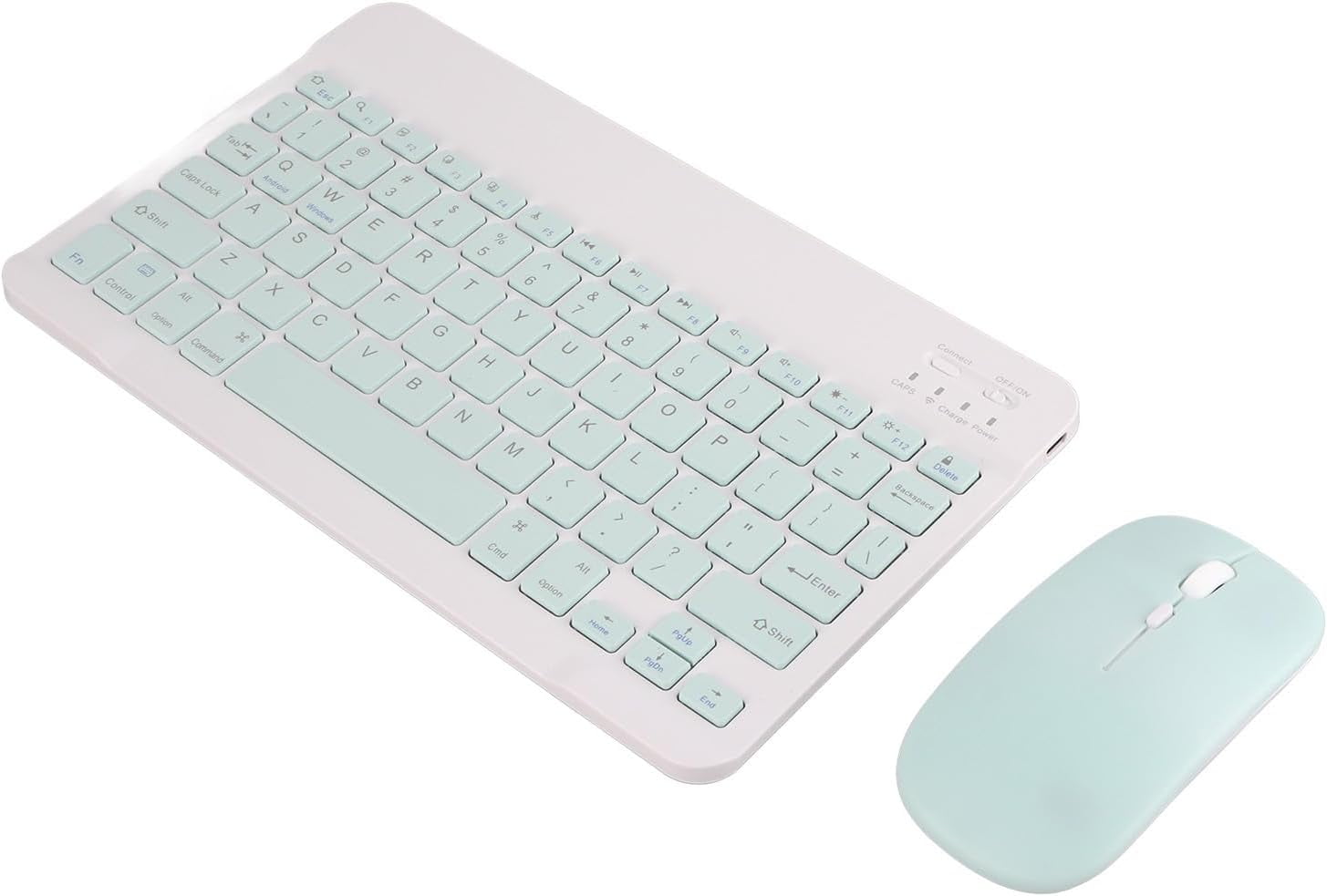 Ultra Slim Bluetooth Keyboard And Mouse Combo, 10 Inch Usb Charging ...