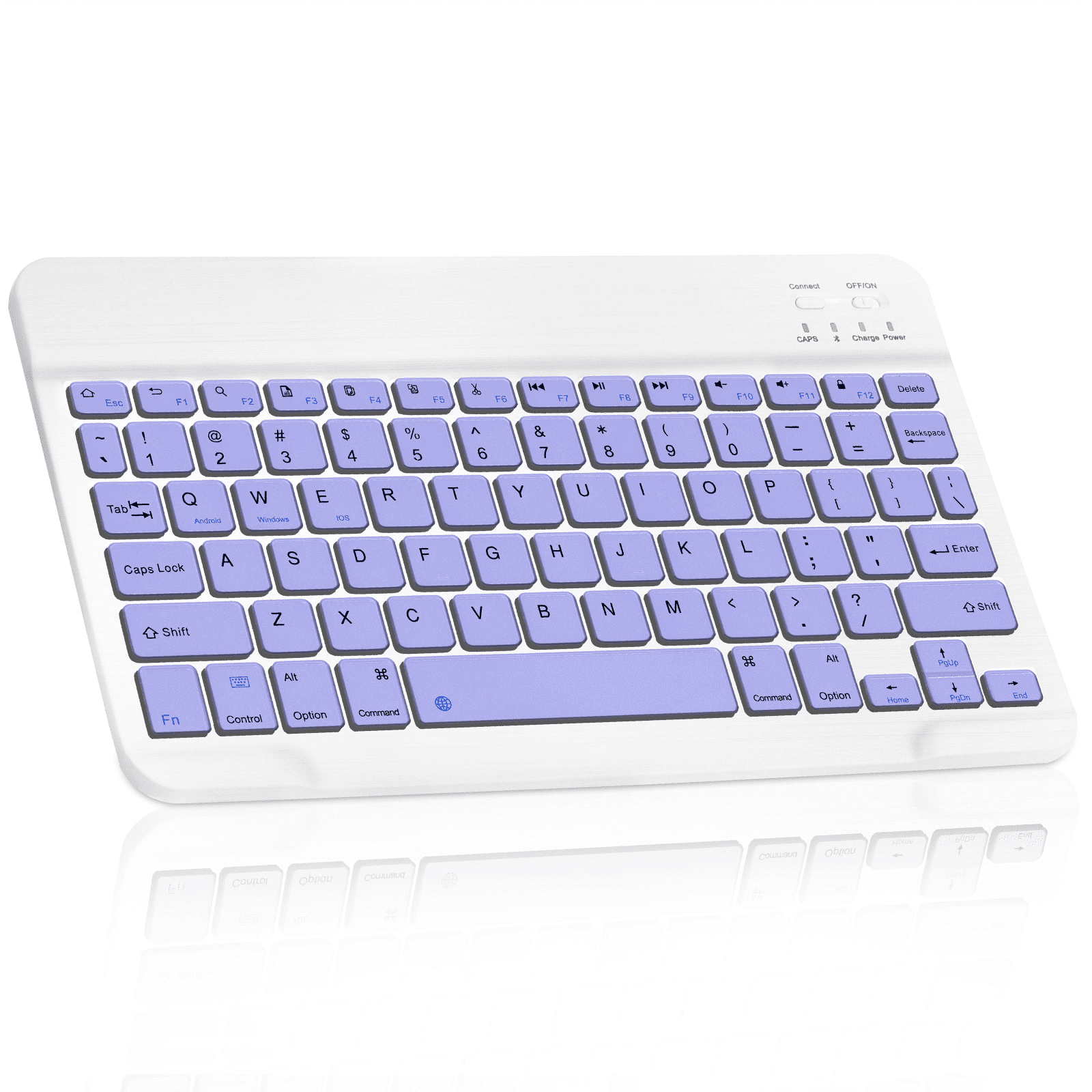Ultra-Slim Bluetooth rechargeable Keyboard for Plum Optimax 11 and all ...