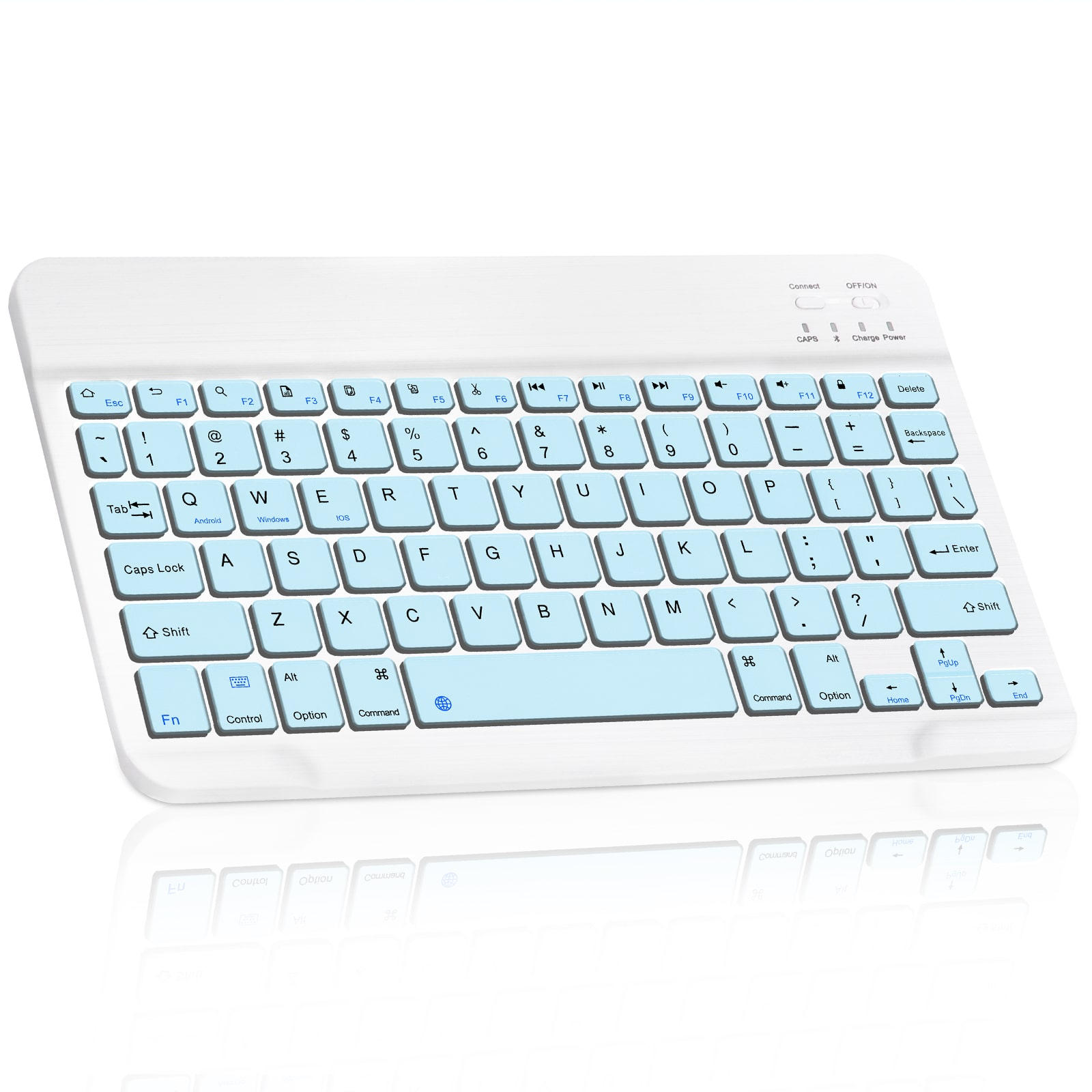 Ultra-Slim Bluetooth rechargeable Keyboard for TCL 30 SE and all ...