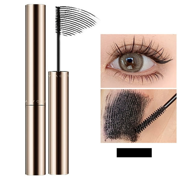 Ultra-Slim Brush Tubing Mascara for Mature Lashes, Waterproof Black ...