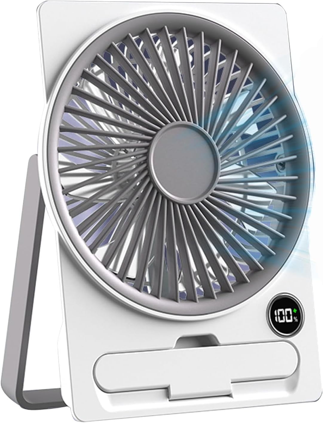 Ultra Slim Card USB Rechargeable Mini Fan, 2025 New Folding Desk Fan ...