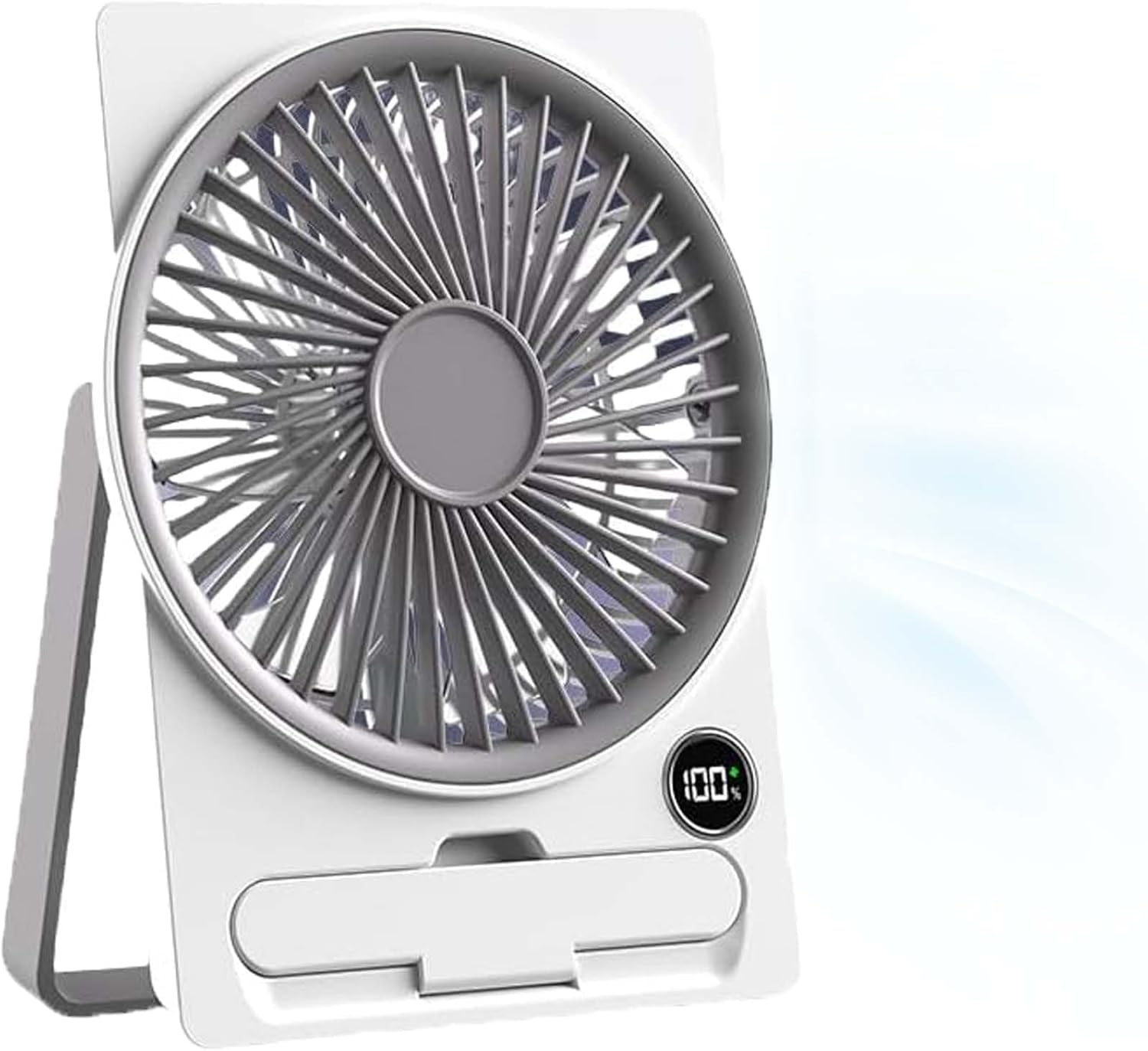Ultra Slim Card USb Rechargeable Mini Fan,Ultra-Quiet Portable Fan with ...