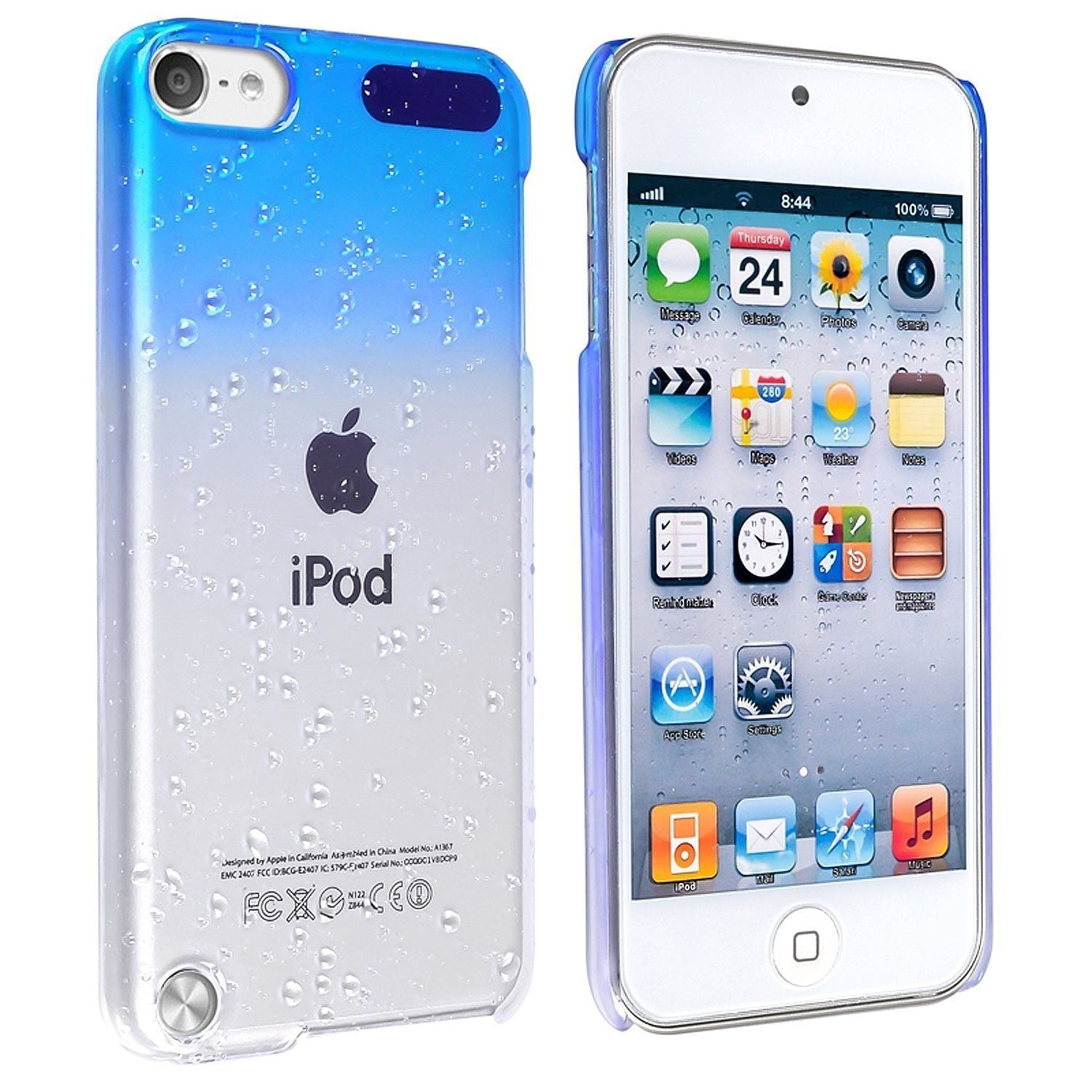 Ultra Slim Clear Raindrop Crystal Hard Case Cover for ipod touch 5th ...