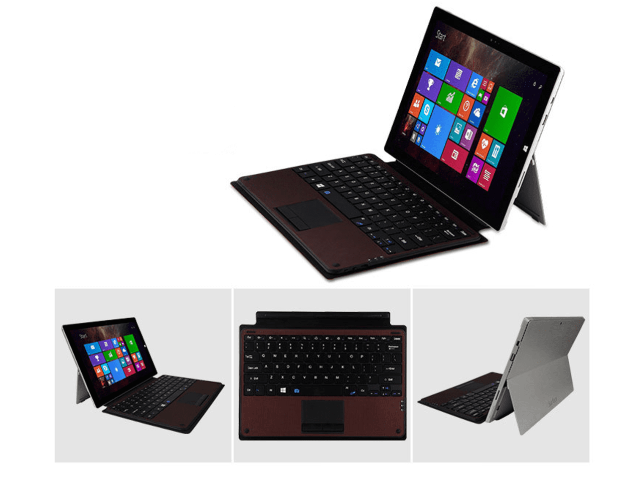 Ultra Slim Metal Bluetooth Keyboard For Microsoft Surface pro3 pro4 ...
