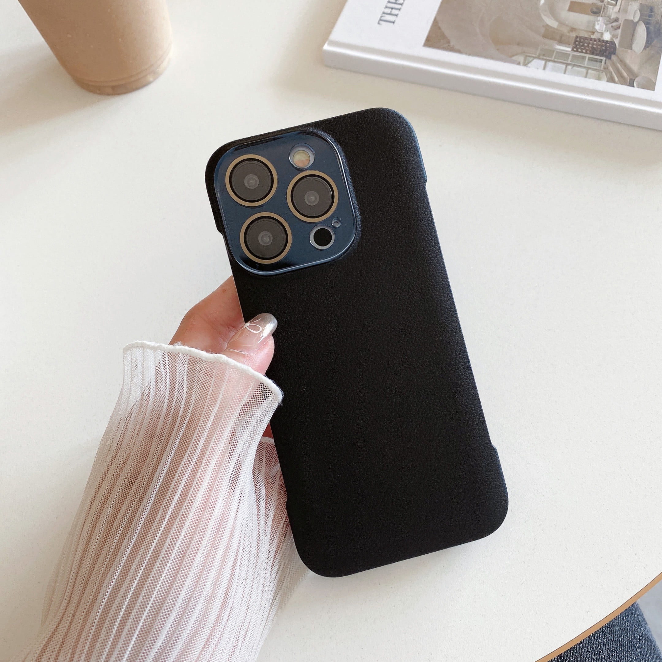 Ultra Slim Phone Case for iPhone 14 Pro Max, PU Leather Ultra-Thin ...