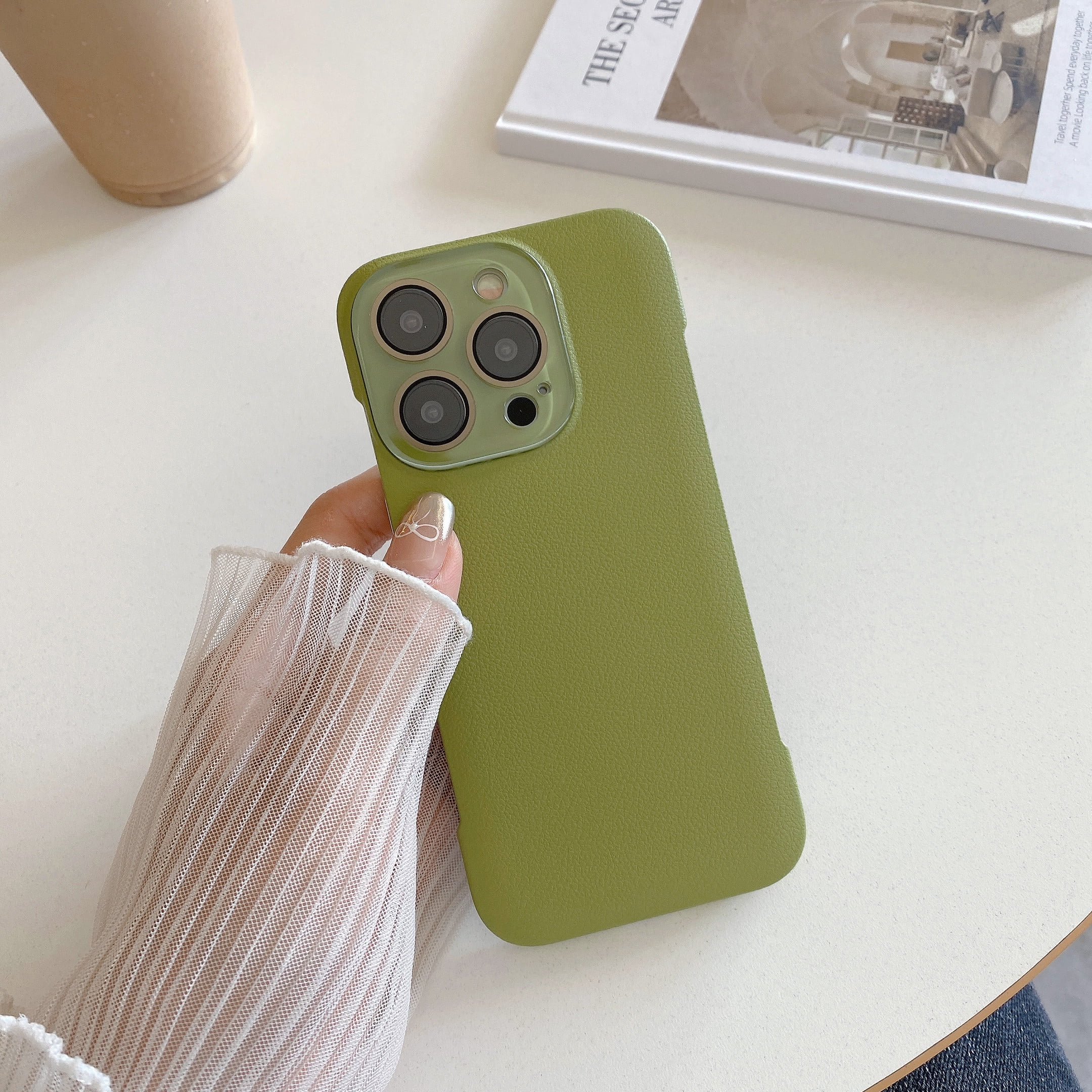 Ultra Slim Phone Case for iPhone 16 Pro Max, PU Leather Ultra-Thin ...