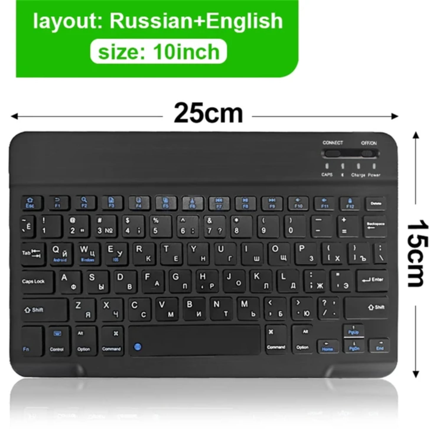 Ultra Slim and Portable Wireless Bluetooth Keyboard Mouse for Tablets ...
