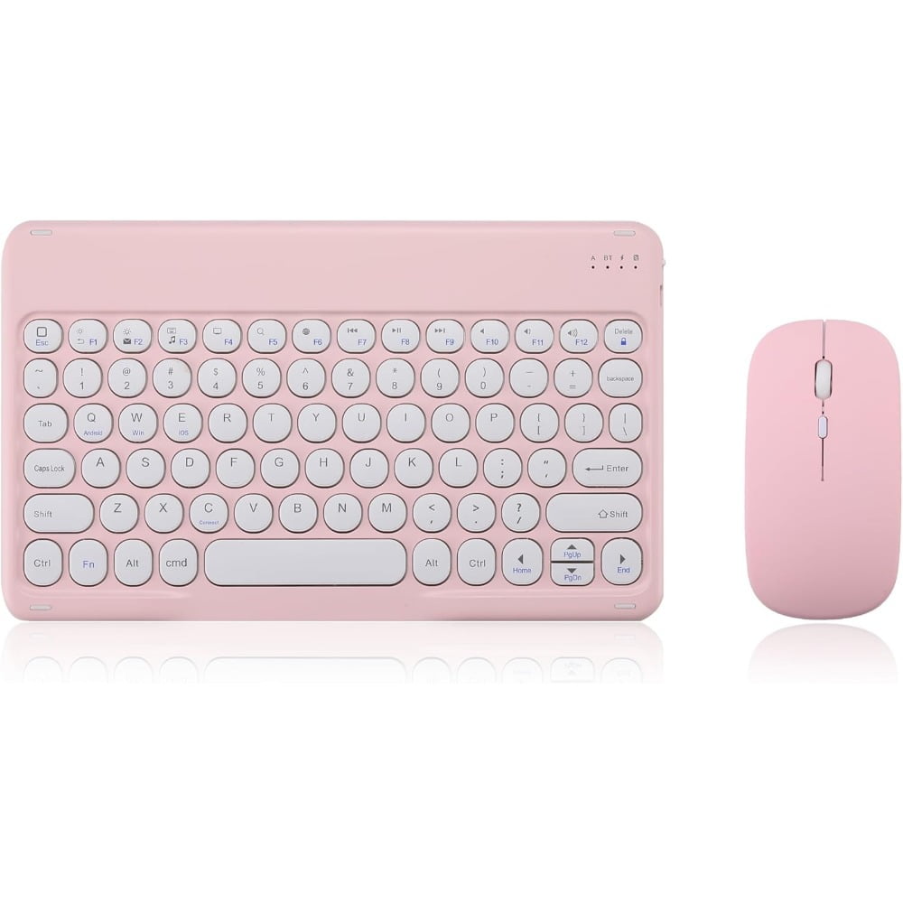 Ultra Slim Retro Bluetooth Keyboard and Mouse Combo,Compact ...