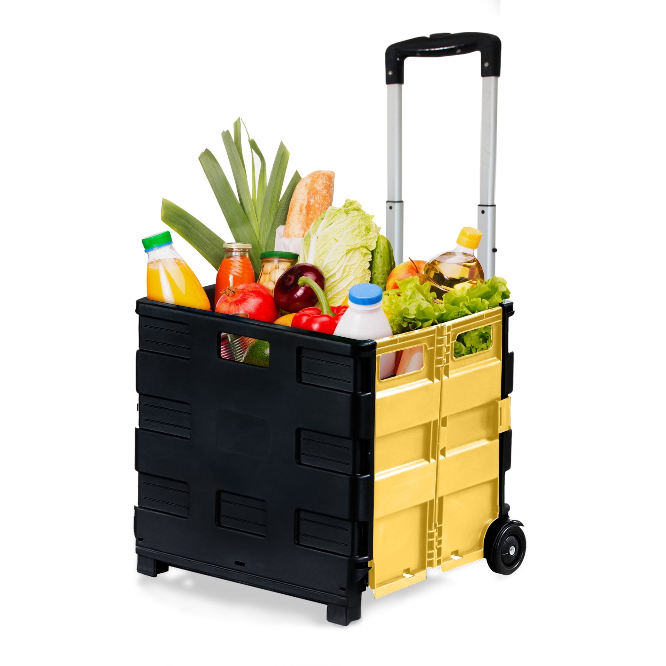 Pop & Load Collapse & Store Collapsible Cart with Wheels Pack-N-Roll ...