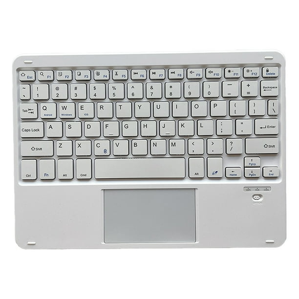 Ultra-Slim Wireless Bluetooth Keyboard with Touchpad - Universal Rechargeable Keyboard for iPad ...