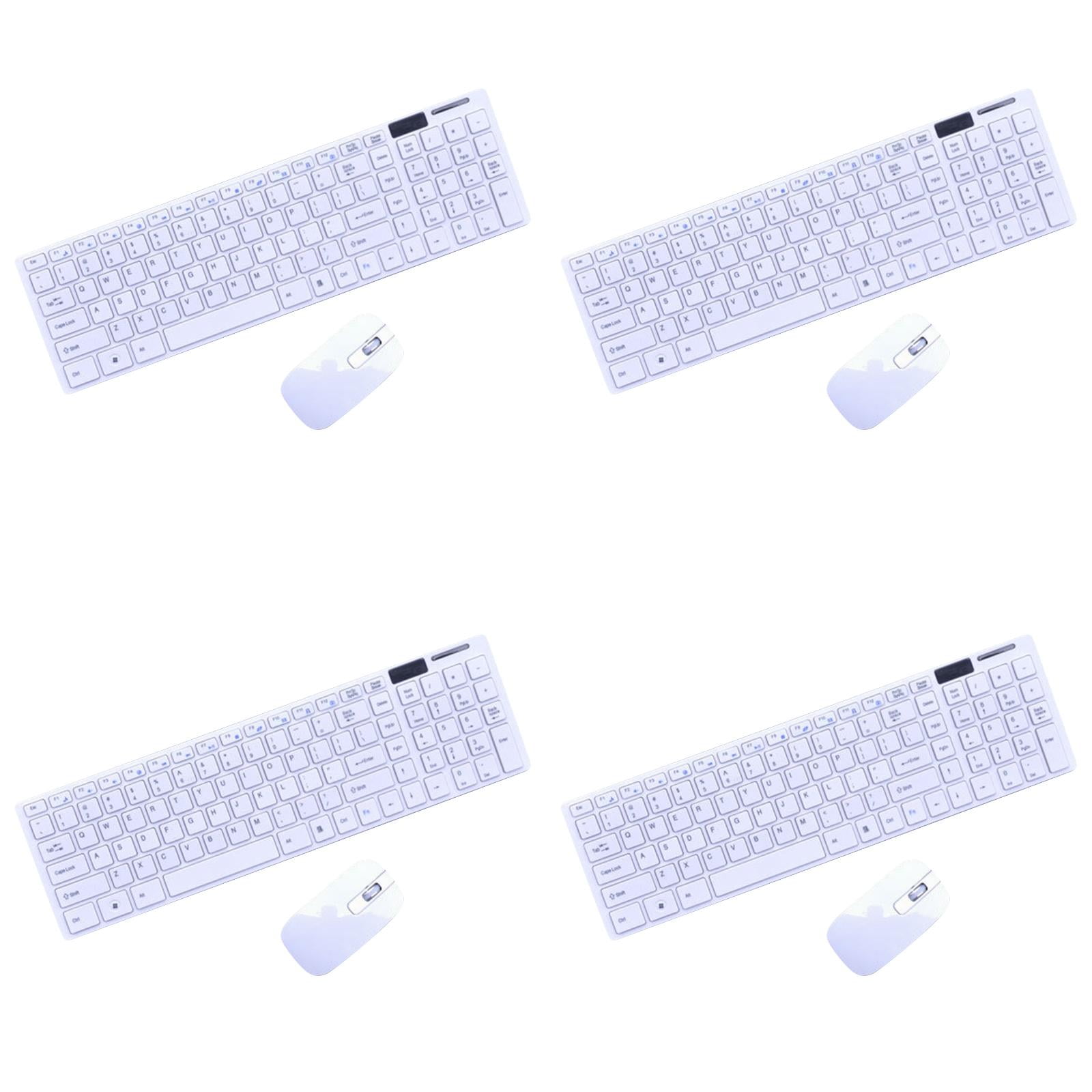 Ultra Slim Wireless Keyboard And Combo 2.4 Full Sized Silent Wireless ...