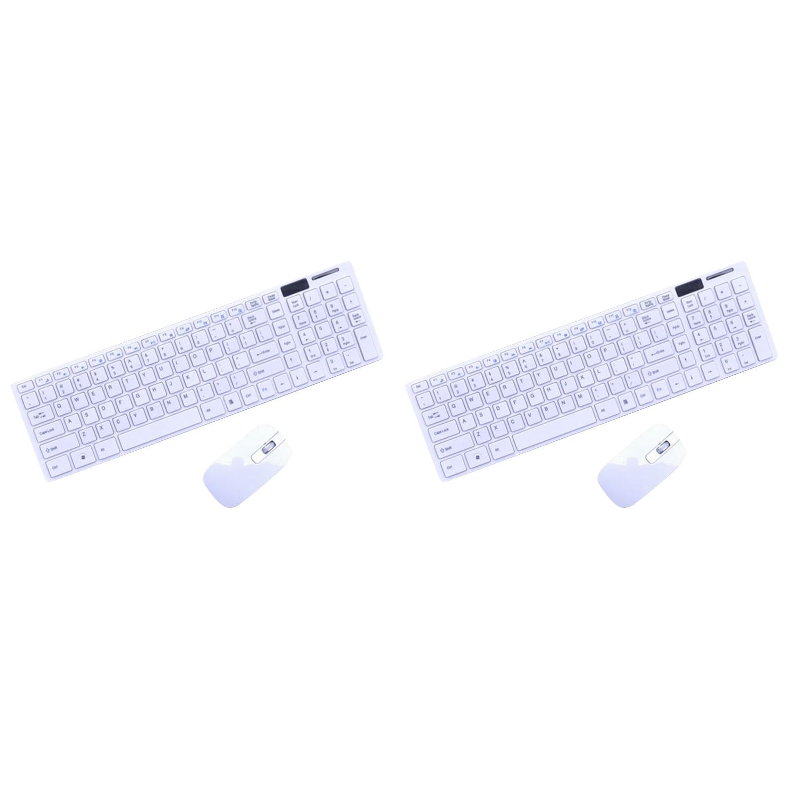 Ultra Slim Wireless Keyboard And Combo 2.4 Full Sized Silent Wireless ...