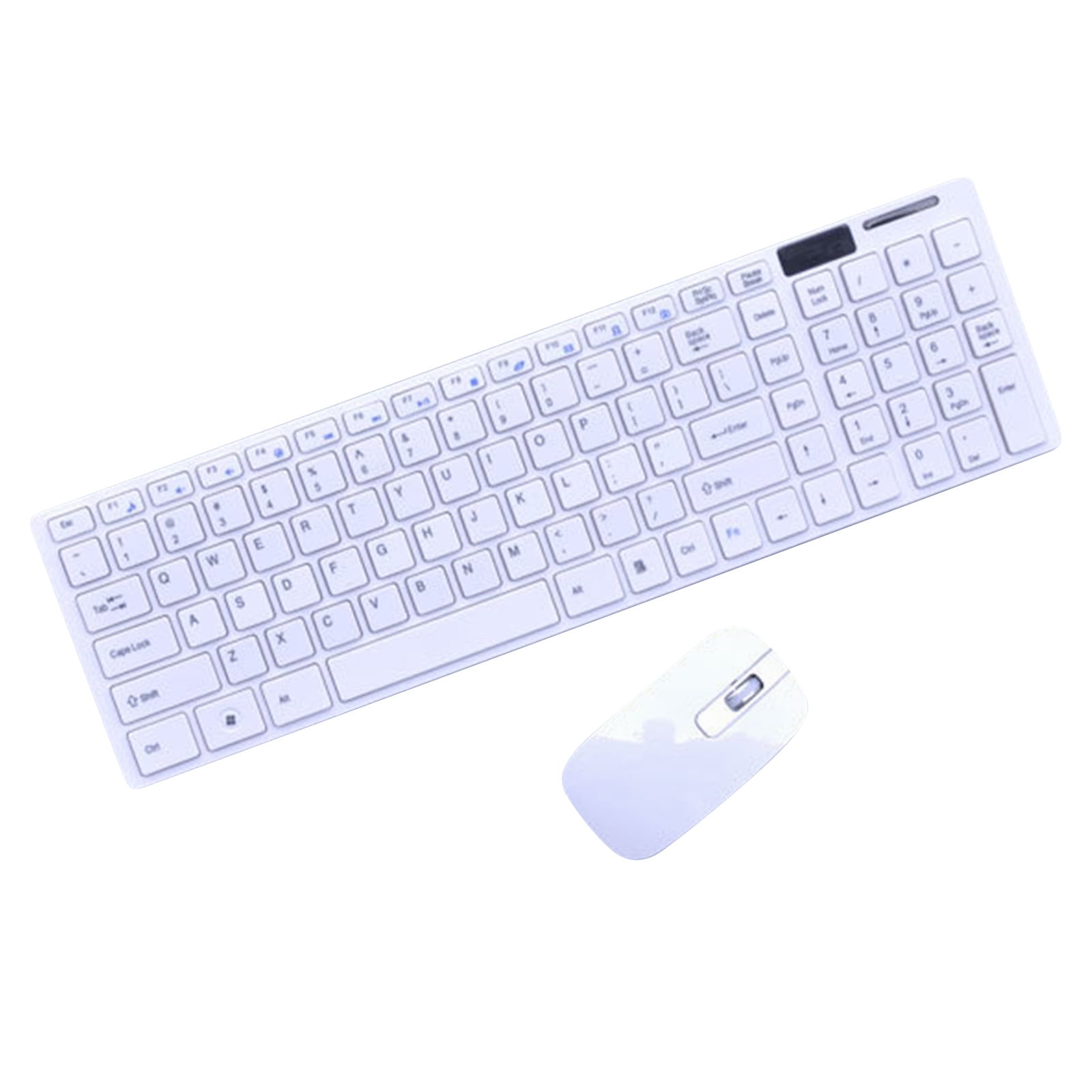 Ultra Slim Wireless Keyboard and Combo 2.4 Silent with USB Receiver for ...