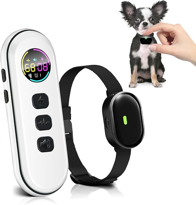 Ultra-Small Dog Shock Collar, Ultra-Light & Thin Dog Training Collar ...