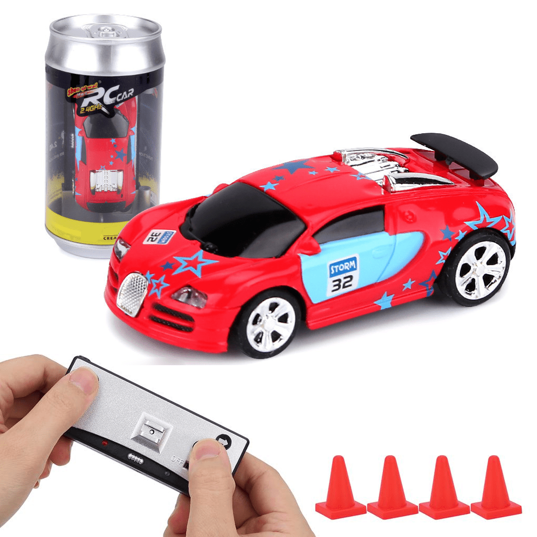Ultra Small Mini RC Car, 1:58 Scale 2.4G Wireless Remote Control Car ...
