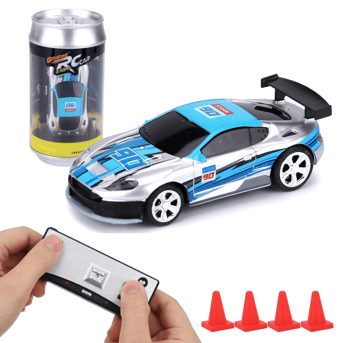 Ultra Small Mini RC Car, 1:58 Scale 2.4G Wireless Remote Control Car ...