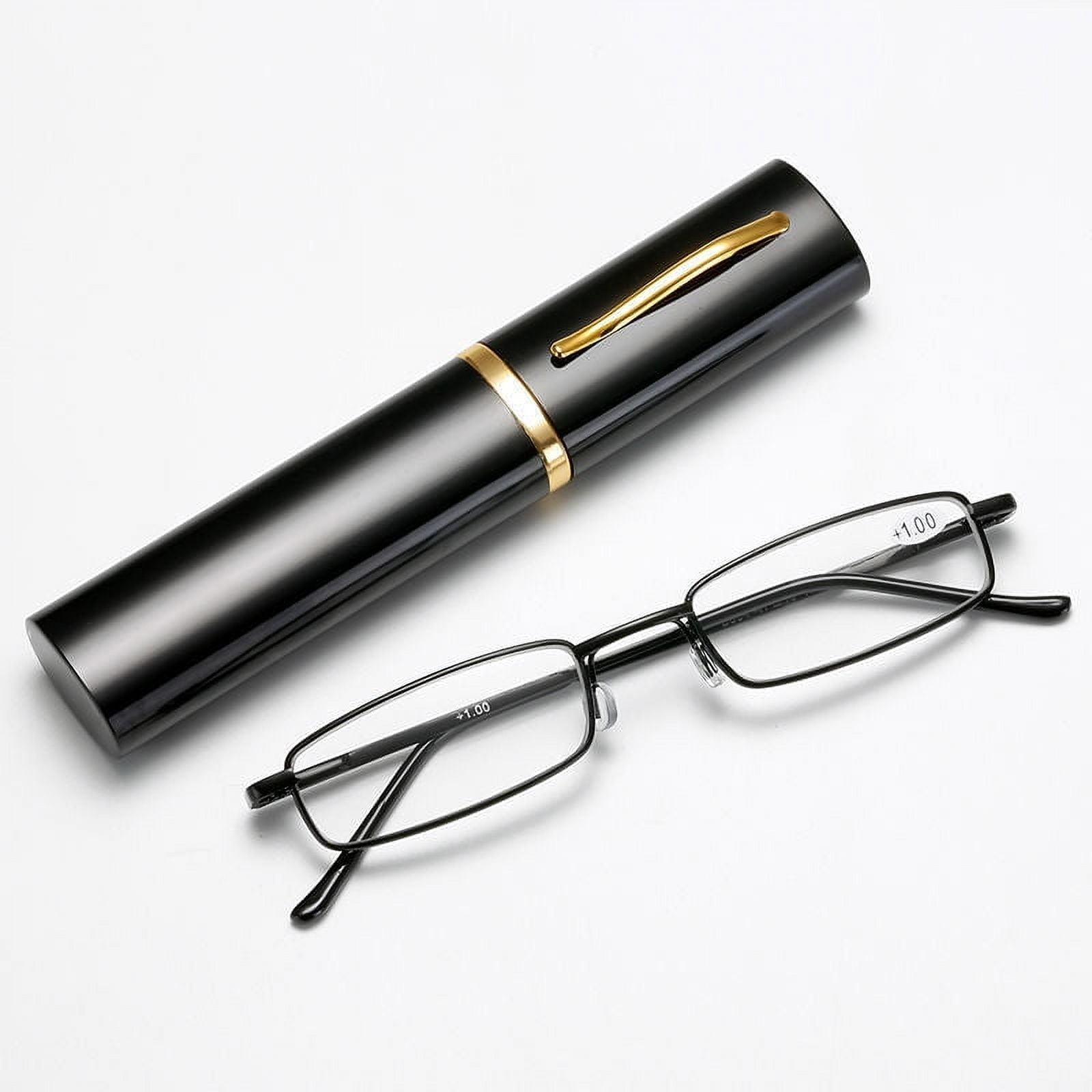 Ultra-Small, Ultra-Light Metal Reading Glasses: Portable Pen Holder ...