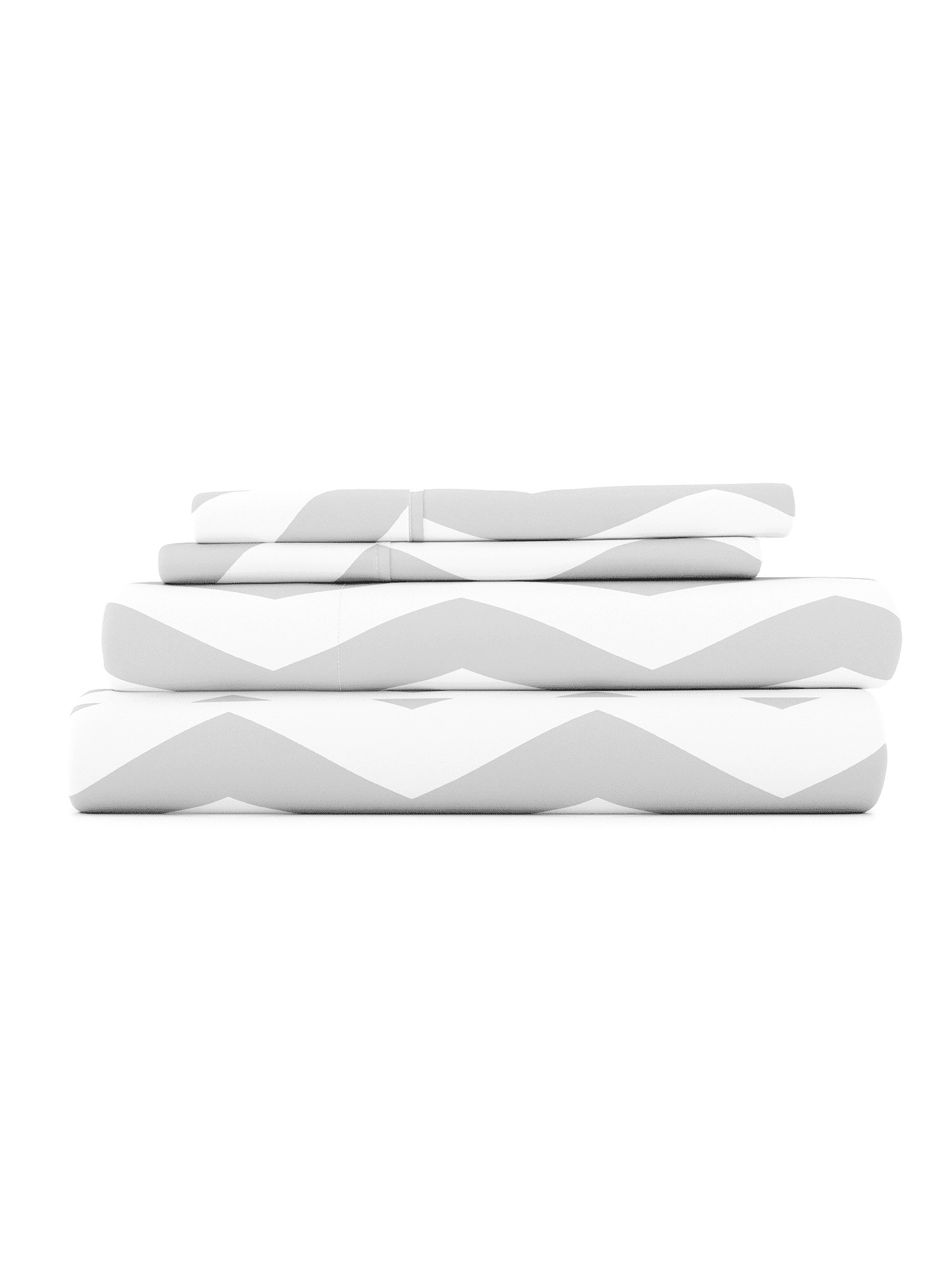 Ultra Soft 4-Piece Bed Sheets Set - Gray Arrow Printed Sheets for Full ...
