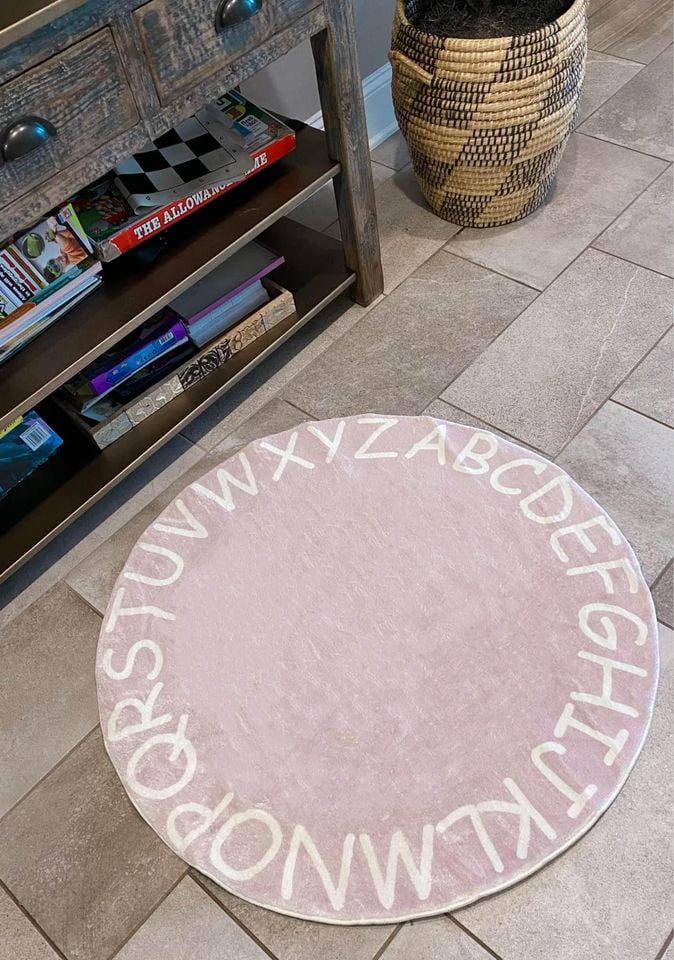 Ultra Soft Alphabet Circle Area Rug or Play Mat - Walmart.com