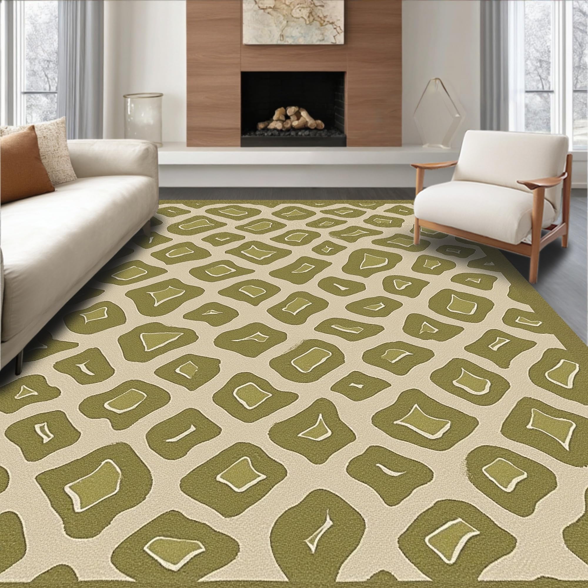 Ultra Soft Area Rug 2x3, Non Slip, Stain Resistant, Washable Area Rugs ...